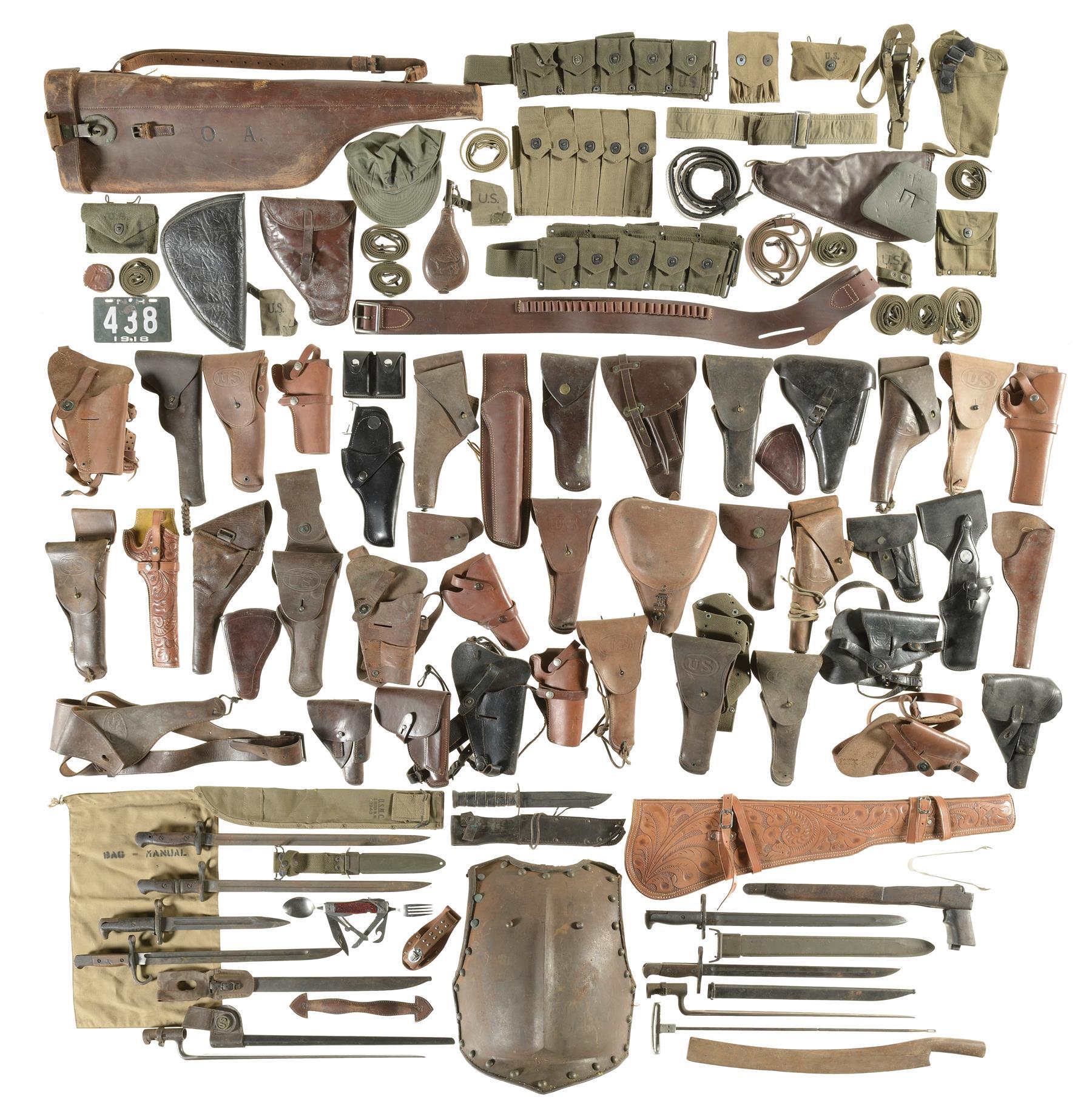 Group of Assorted Military Style Edged Weapons Holsters and Acce | Rock ...