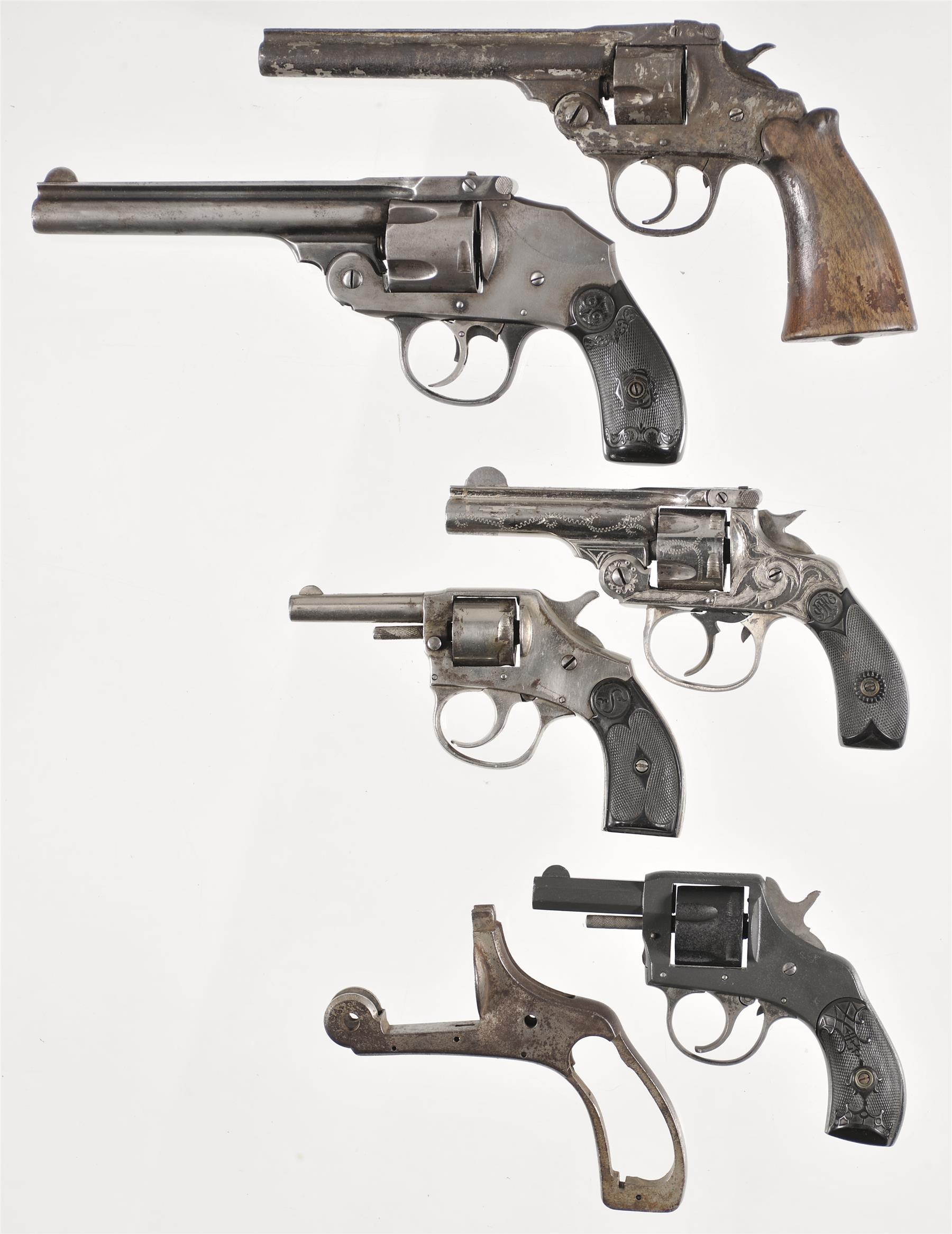 Five DA Revolvers and One Revolver Frame | Rock Island Auction