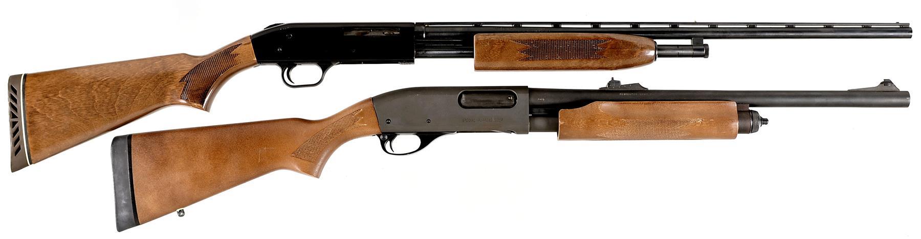 Two Slide Action Shotguns | Rock Island Auction