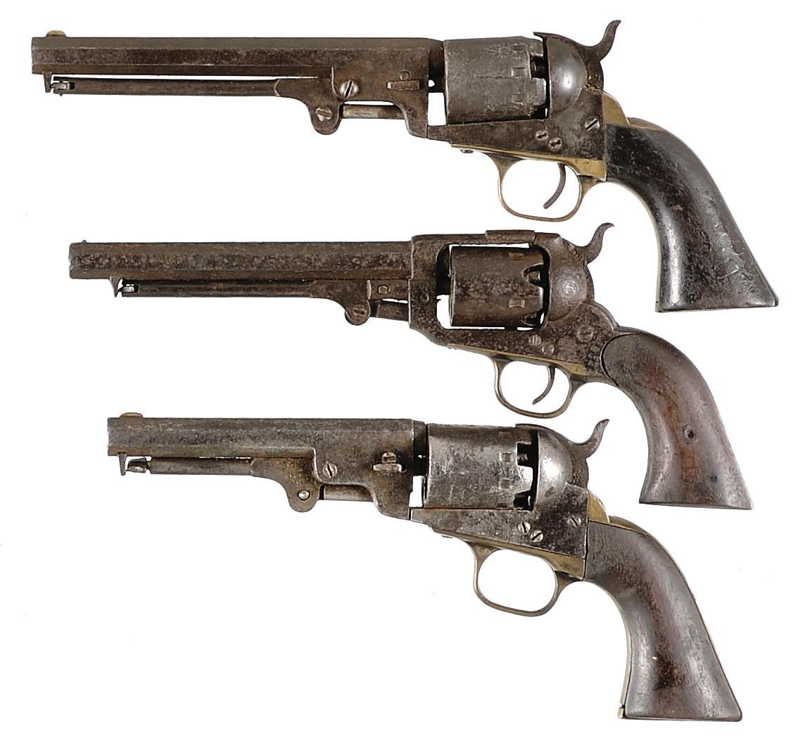 Three Percussion Revolvers | Rock Island Auction