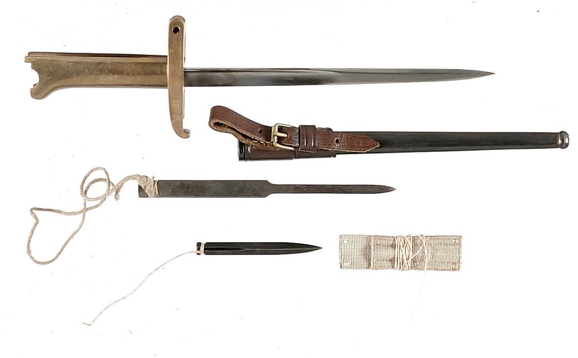 Enfield Style Revolver Bayonet with Sheath and Two Clandestine K | Rock ...