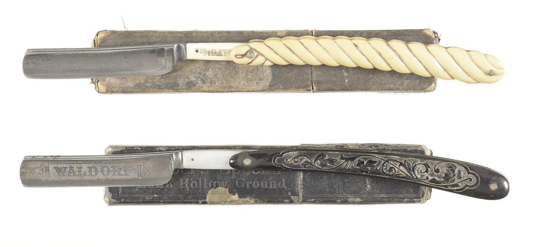 Two German Straight Razors with Boxes | Rock Island Auction