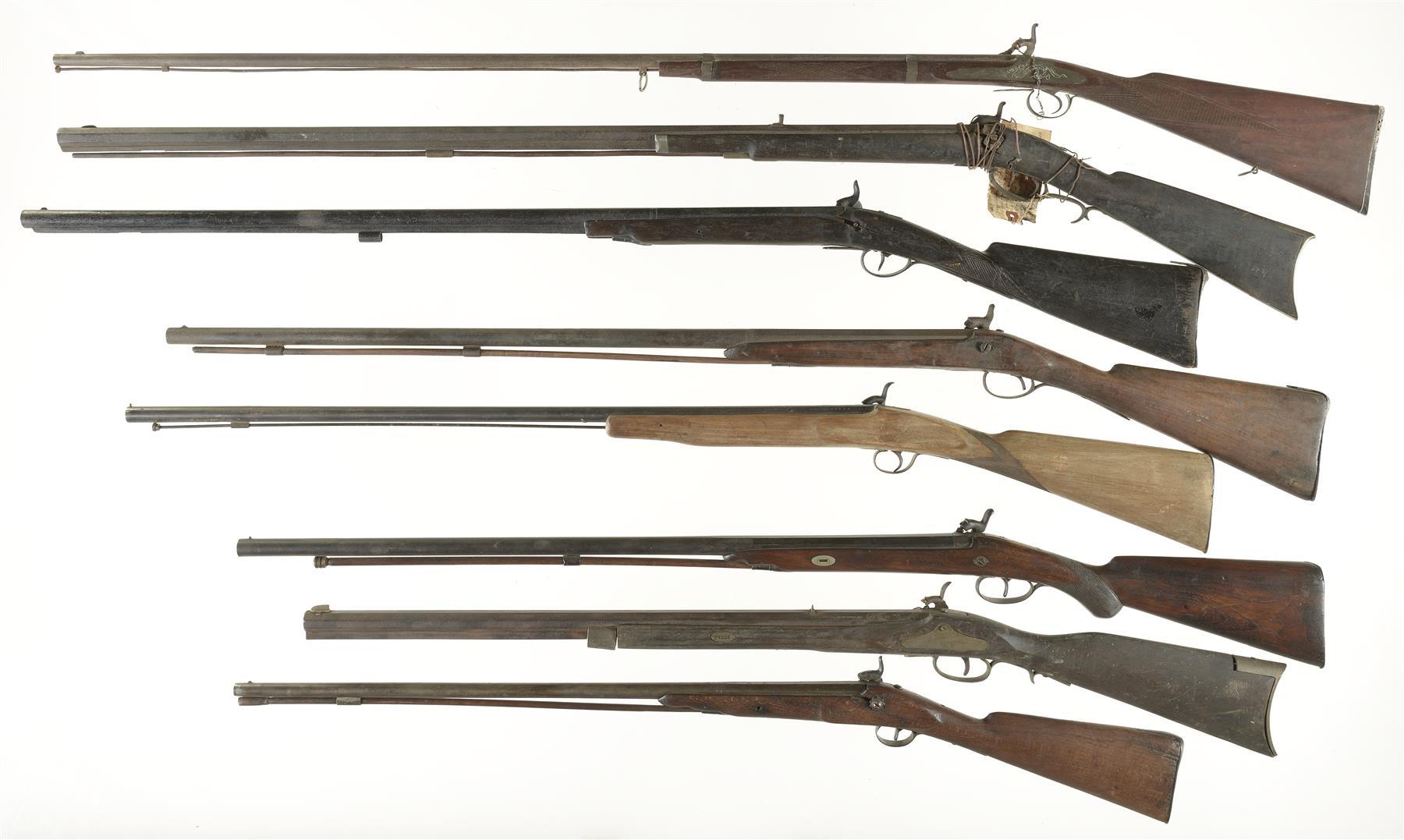 Eight Percussion Long Guns | Rock Island Auction