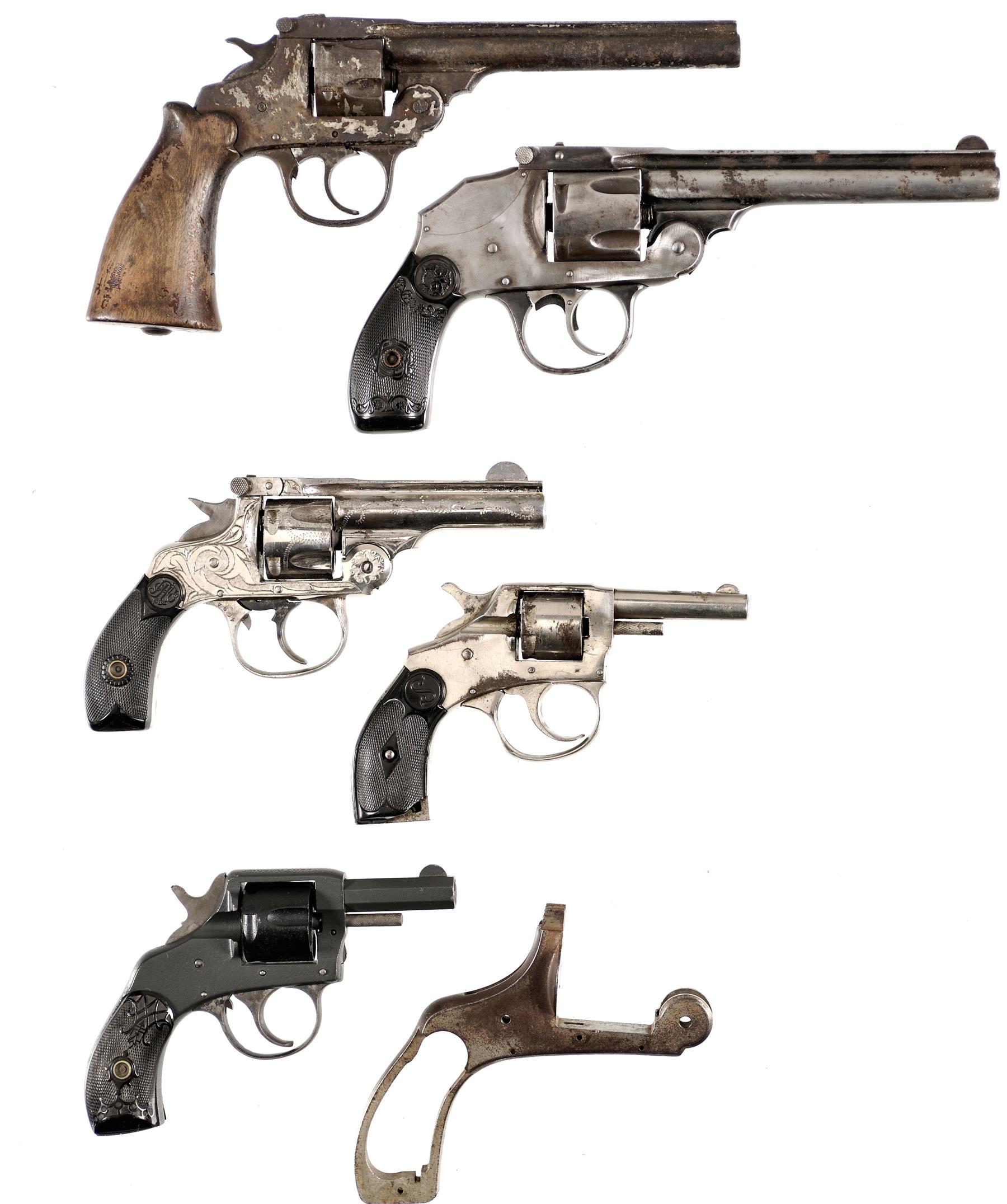 Five DA Revolvers and One Revolver Frame | Rock Island Auction