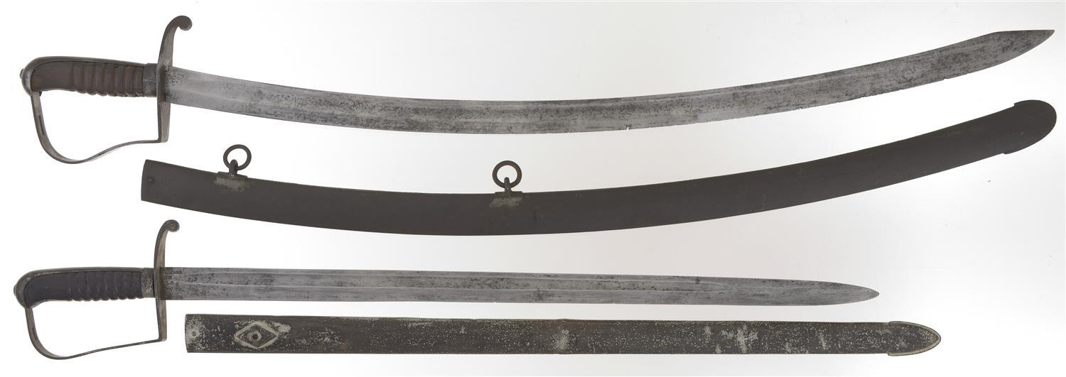 Two Model 1818 Starr Bladed Weapons with Scabbards | Rock Island Auction
