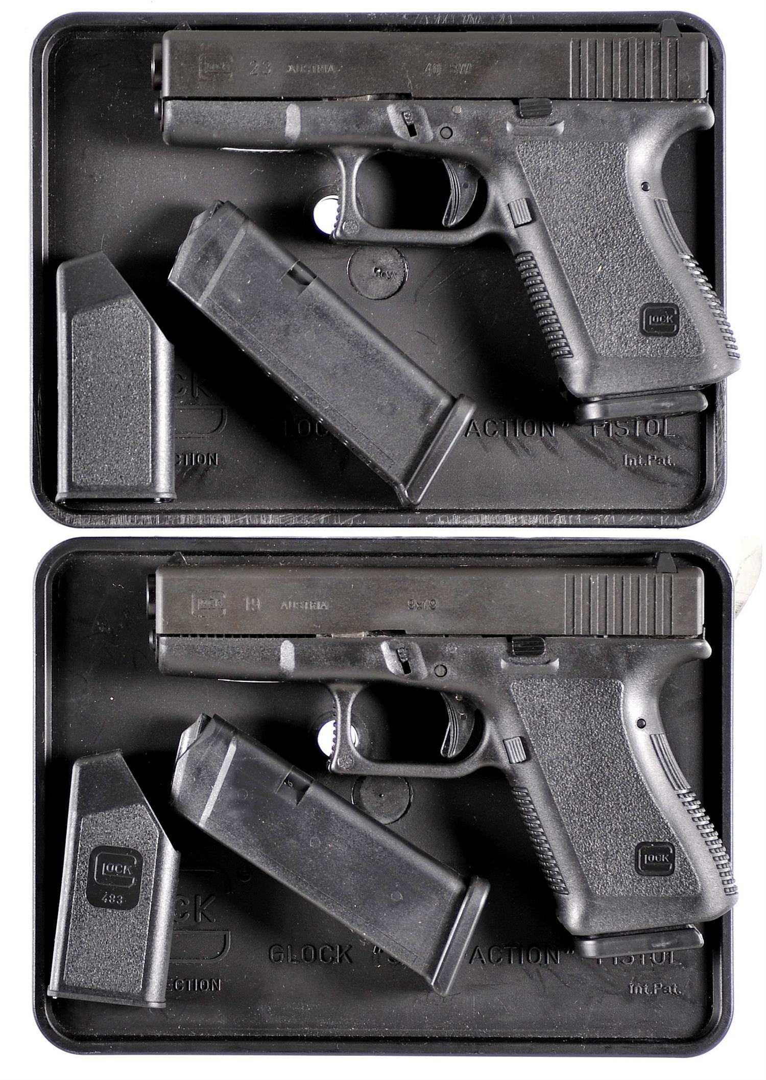 Two Cased Glock Semi-Automatic Pistols | Rock Island Auction