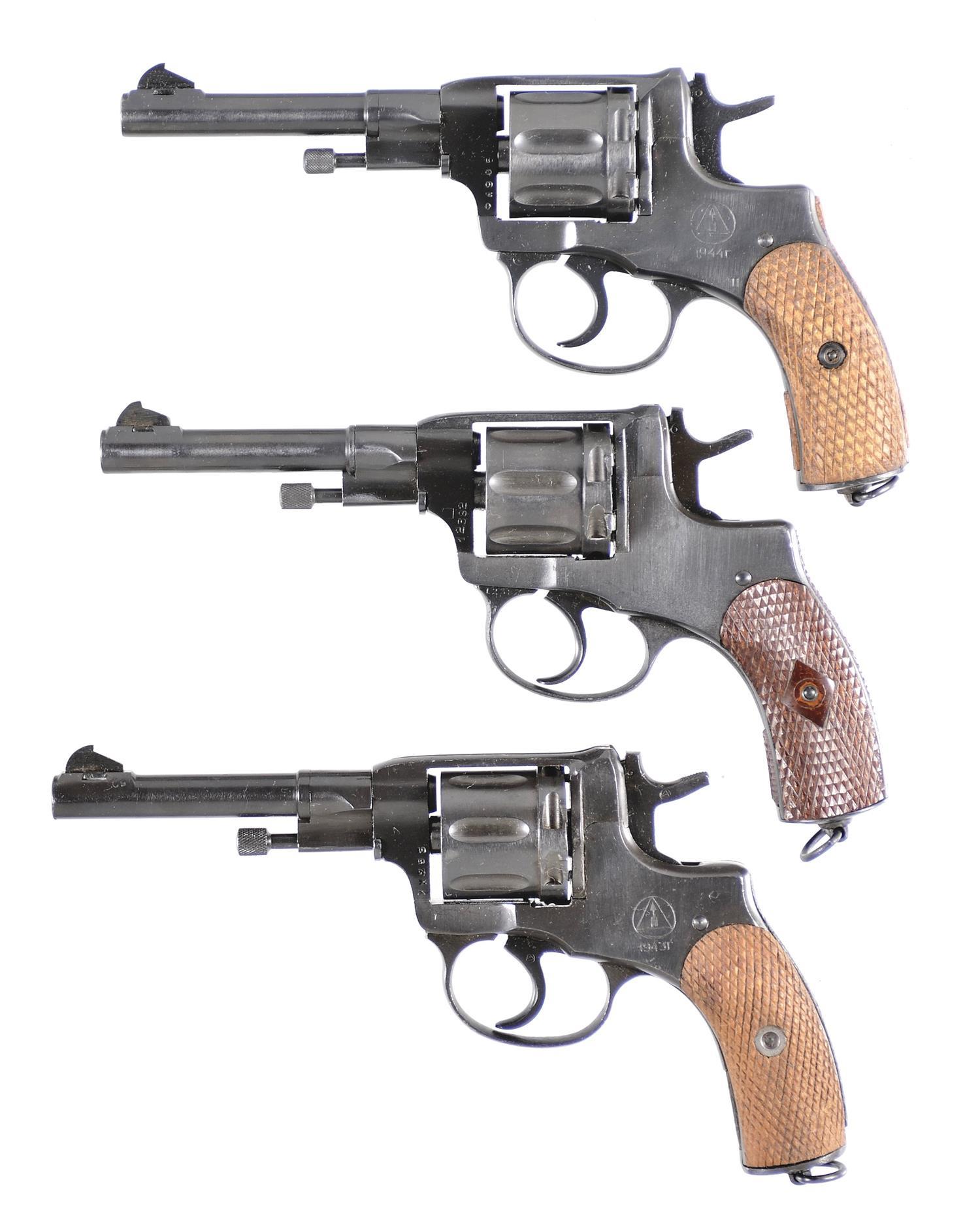 Three Russian DA Revolvers | Rock Island Auction