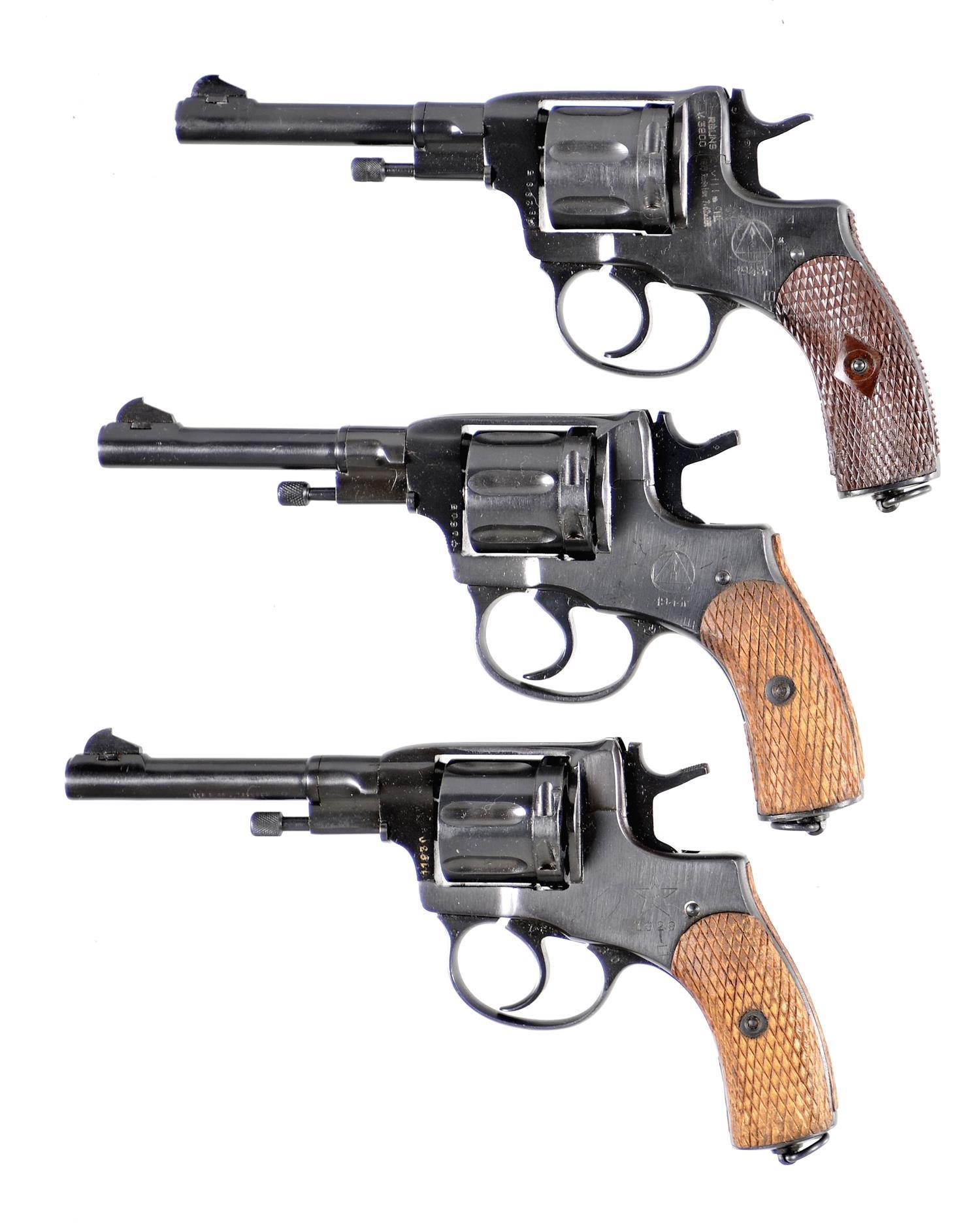 Three Russian DA Revolvers | Rock Island Auction