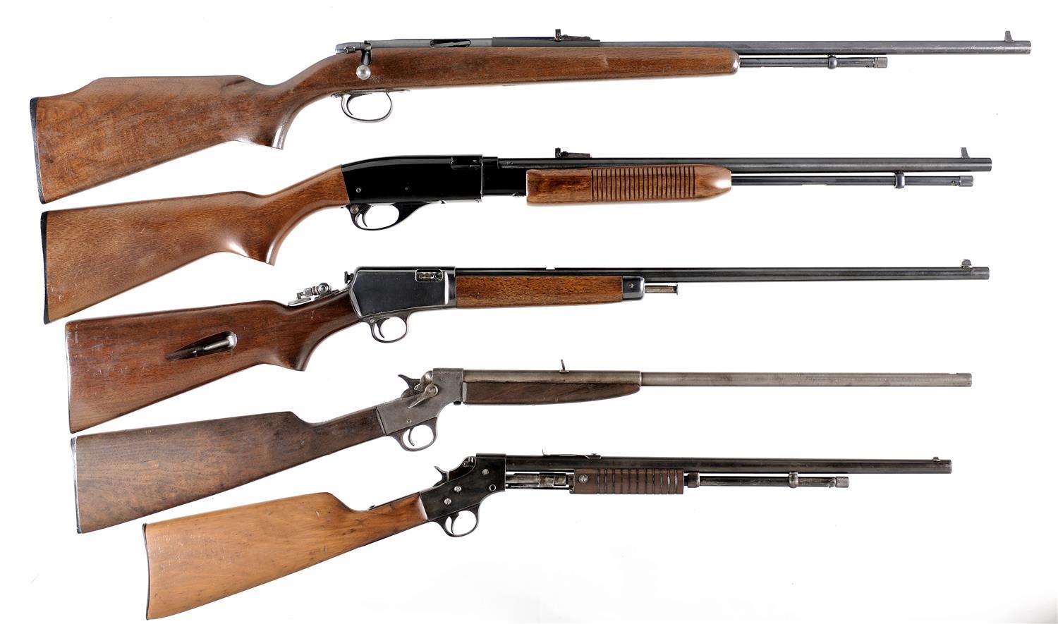 Five Small Caliber Long Guns | Rock Island Auction