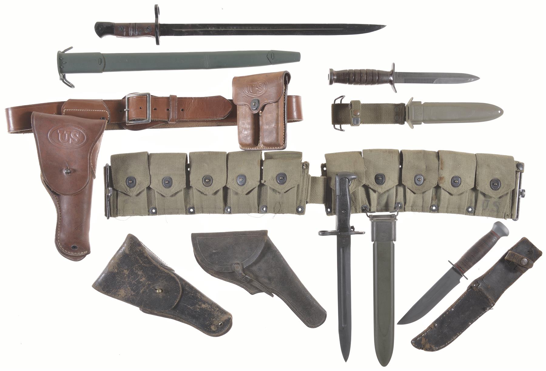 Assorted Military Items and Edged Weapons | Rock Island Auction
