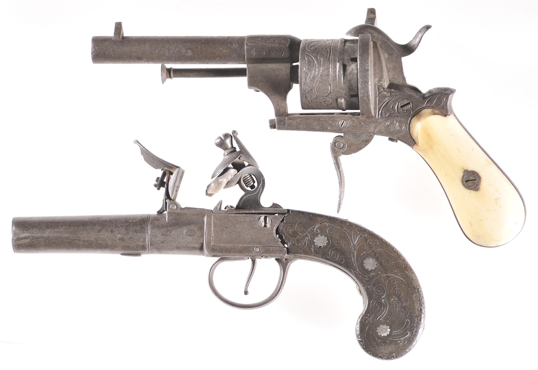 Two European Antique Hand Guns | Rock Island Auction