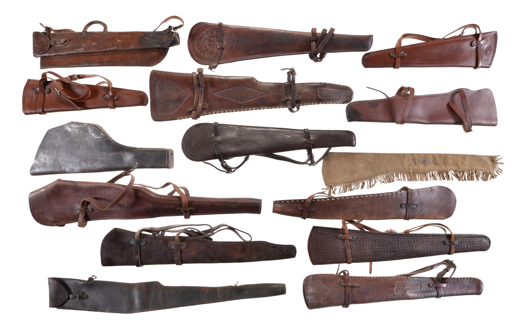 Group of Fifteen Assorted Rifle Scabbards | Rock Island Auction