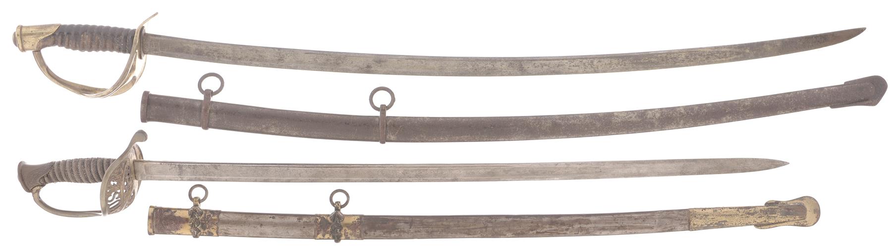 Two American Style Swords with Scabbards | Rock Island Auction