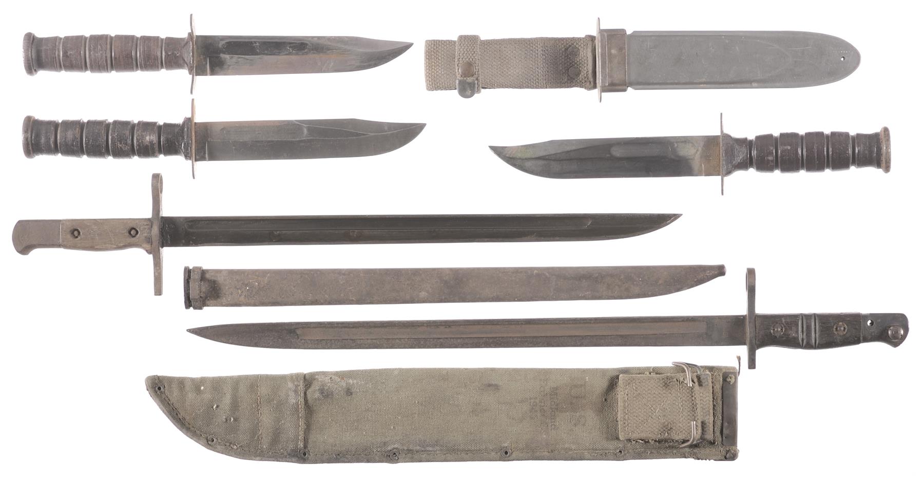 Group of Five Assorted Military Edged Weapons | Rock Island Auction