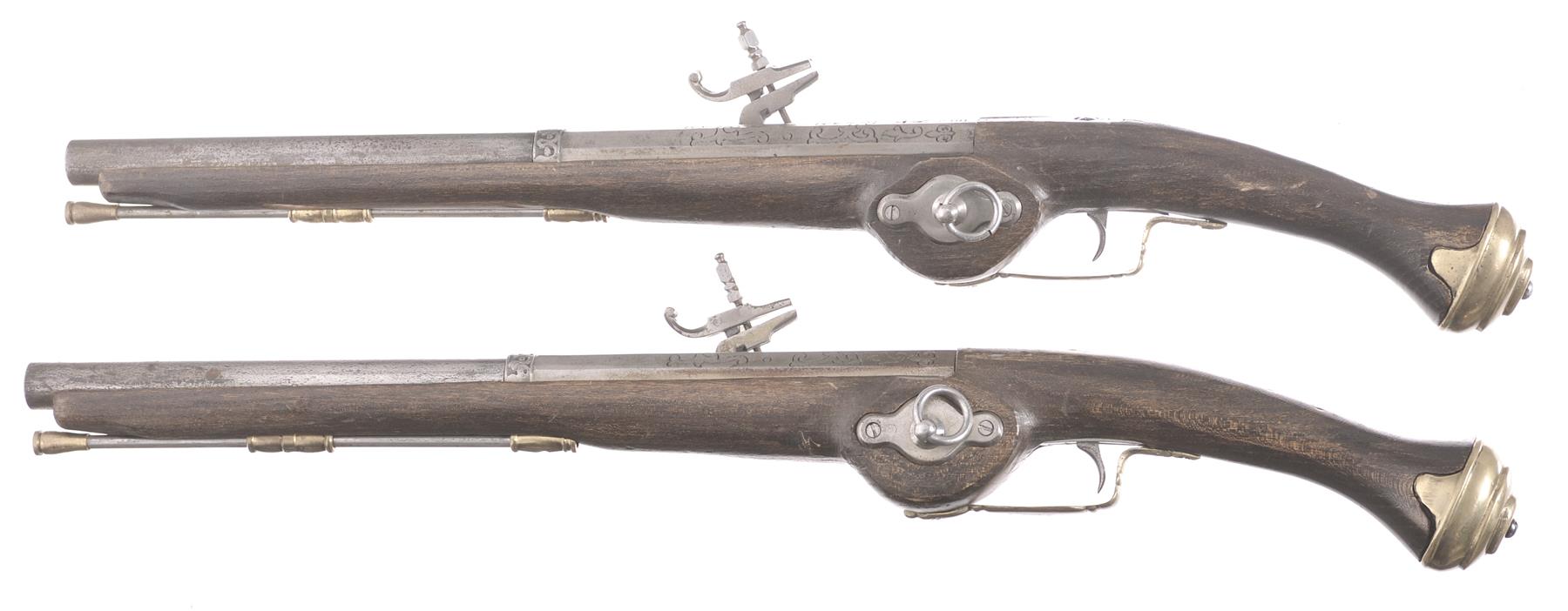 Two Reproduction Wheelock Pistols | Rock Island Auction