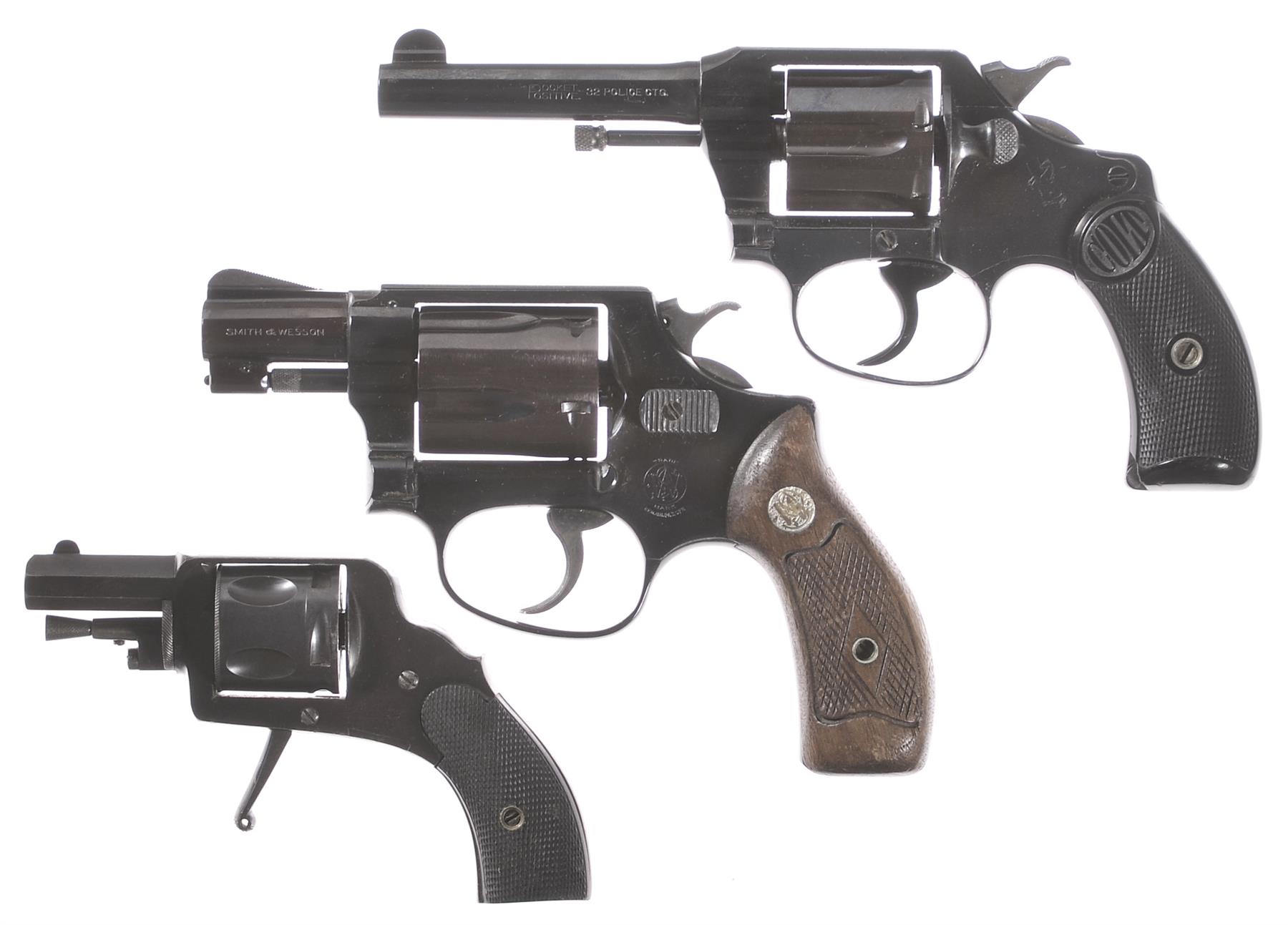 Three Double Action Revolvers | Rock Island Auction