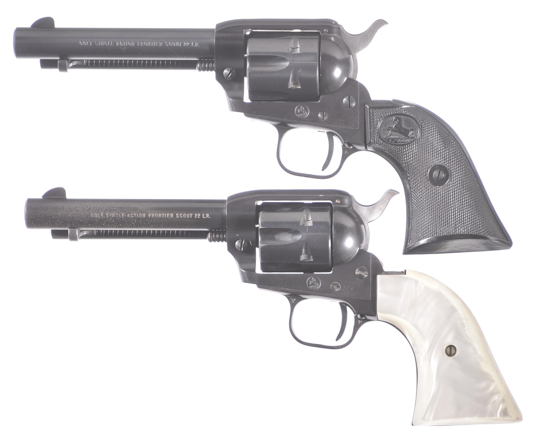 Two Colt Frontier Scout Single Action Revolvers | Rock Island Auction