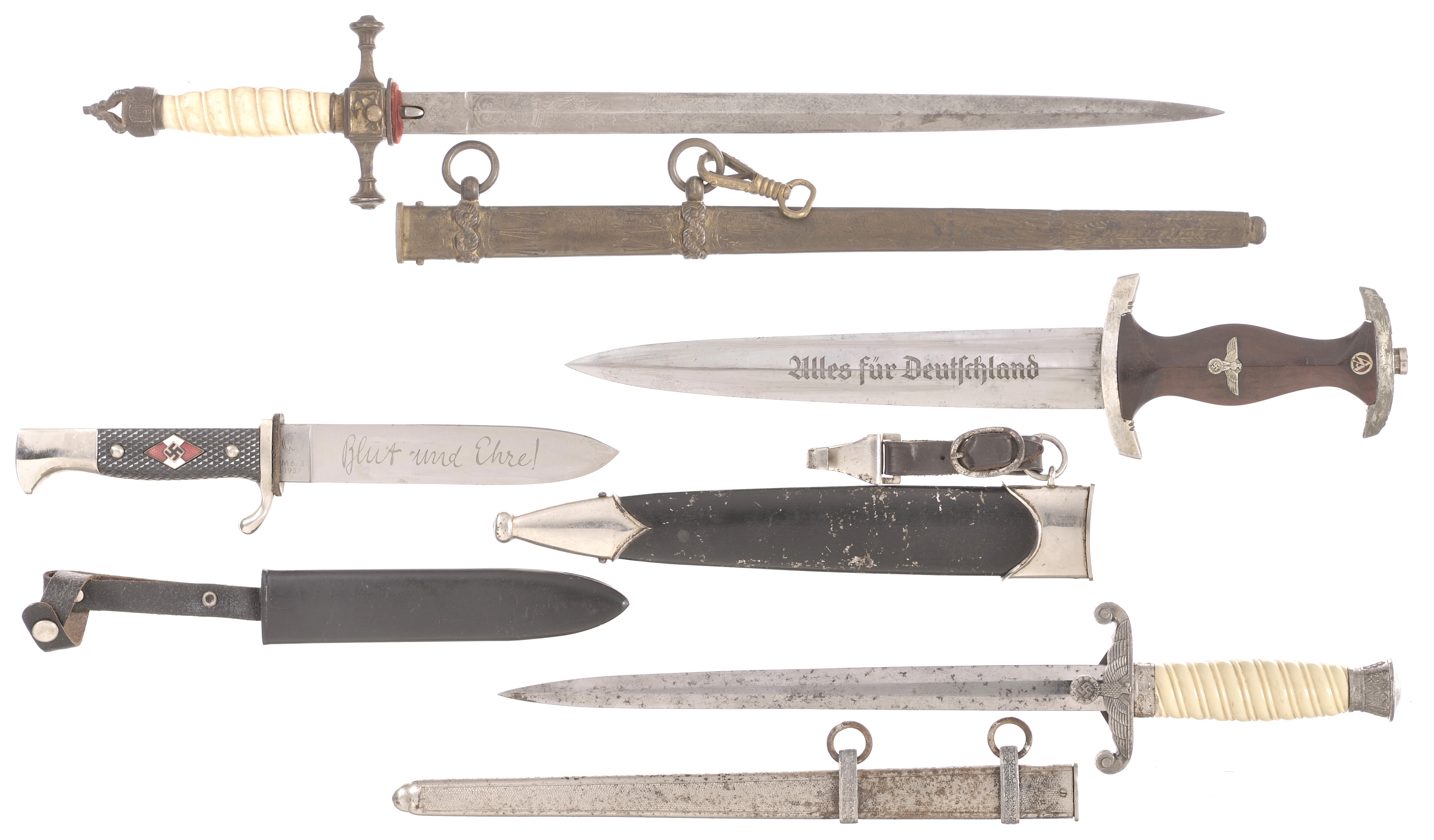 Four Assorted German Style Daggers | Rock Island Auction