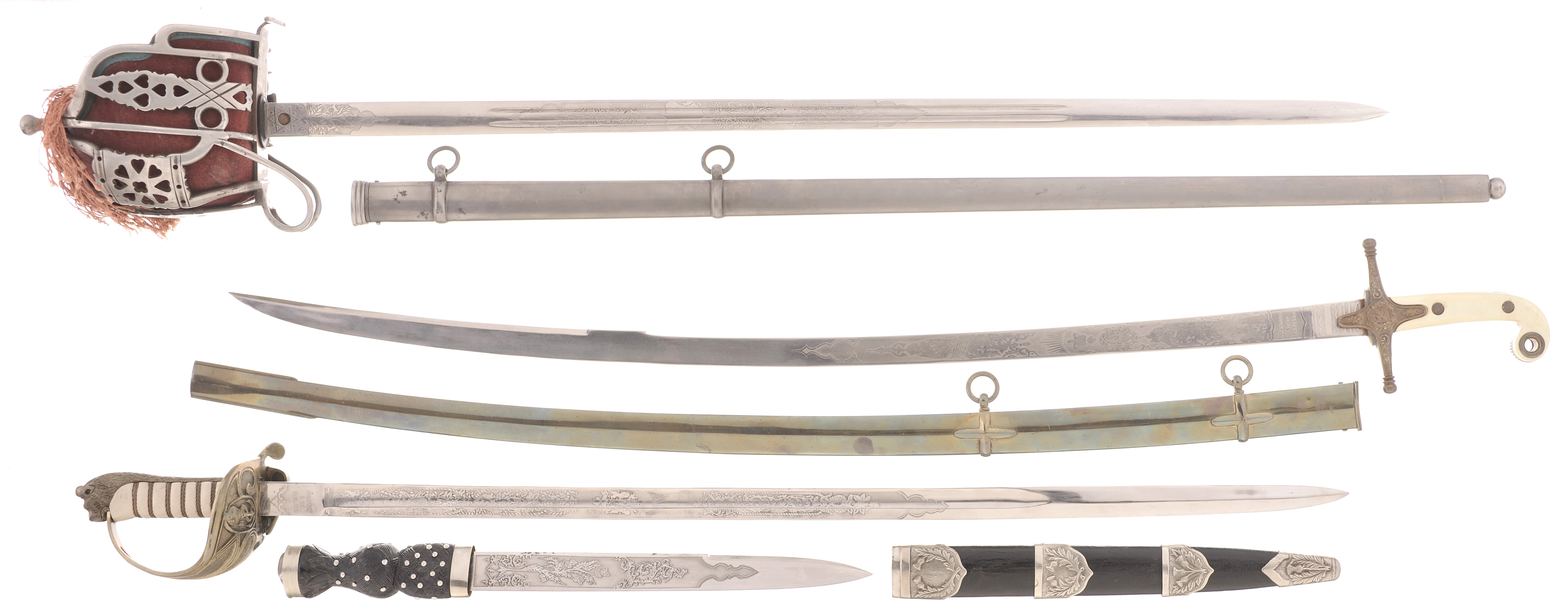 Four British Style Edged Weapons | Rock Island Auction