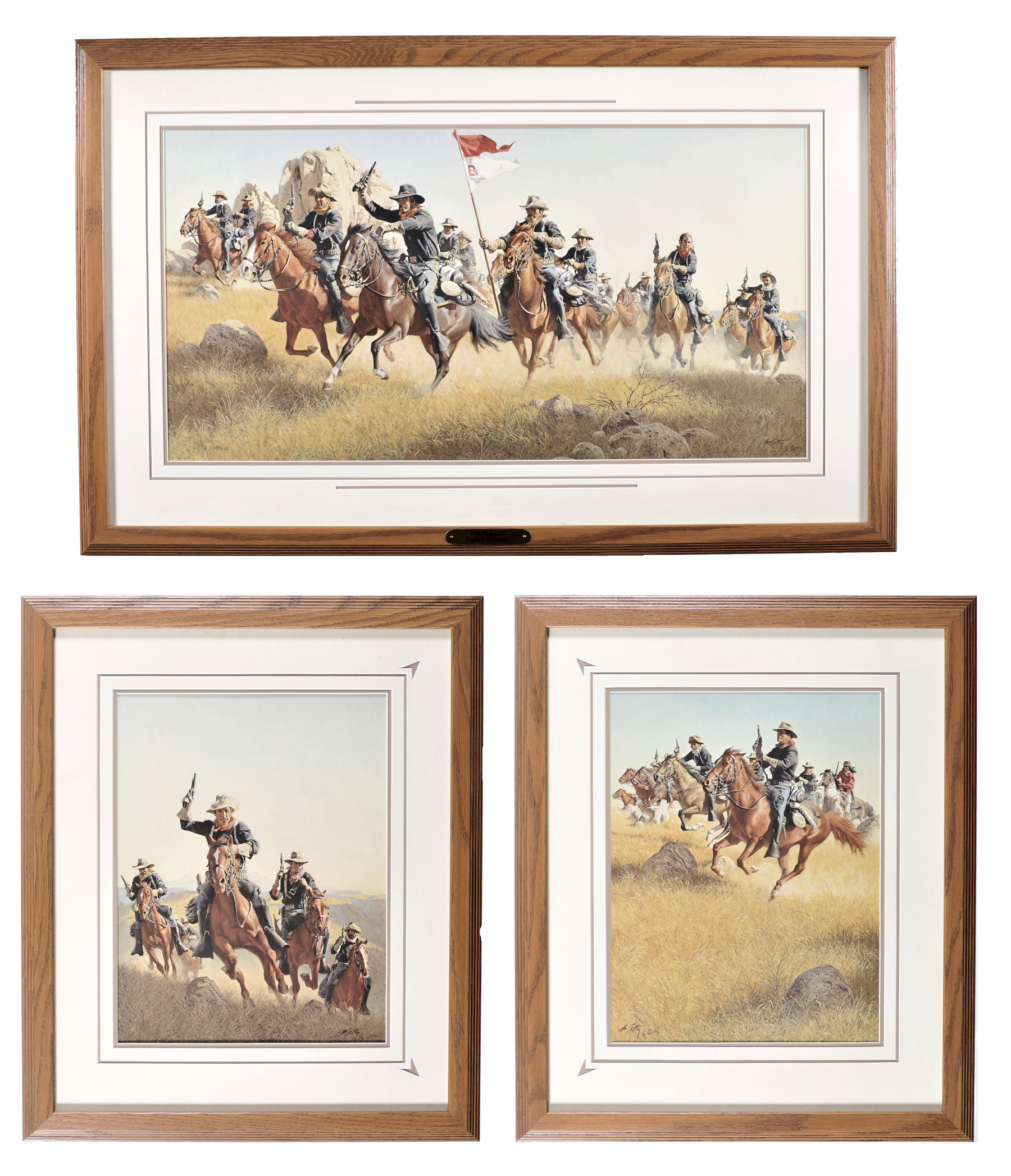 Three Framed Prints of 'The Pursuit' by Frank C. McCarthy | Rock Island ...