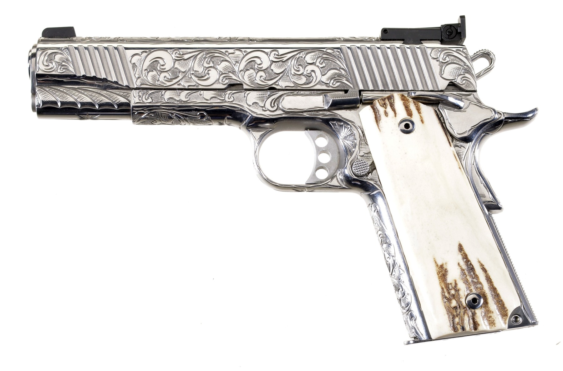 Engraved Kimber Classic Stainless Target Semi-Automatic Pistol | Rock ...