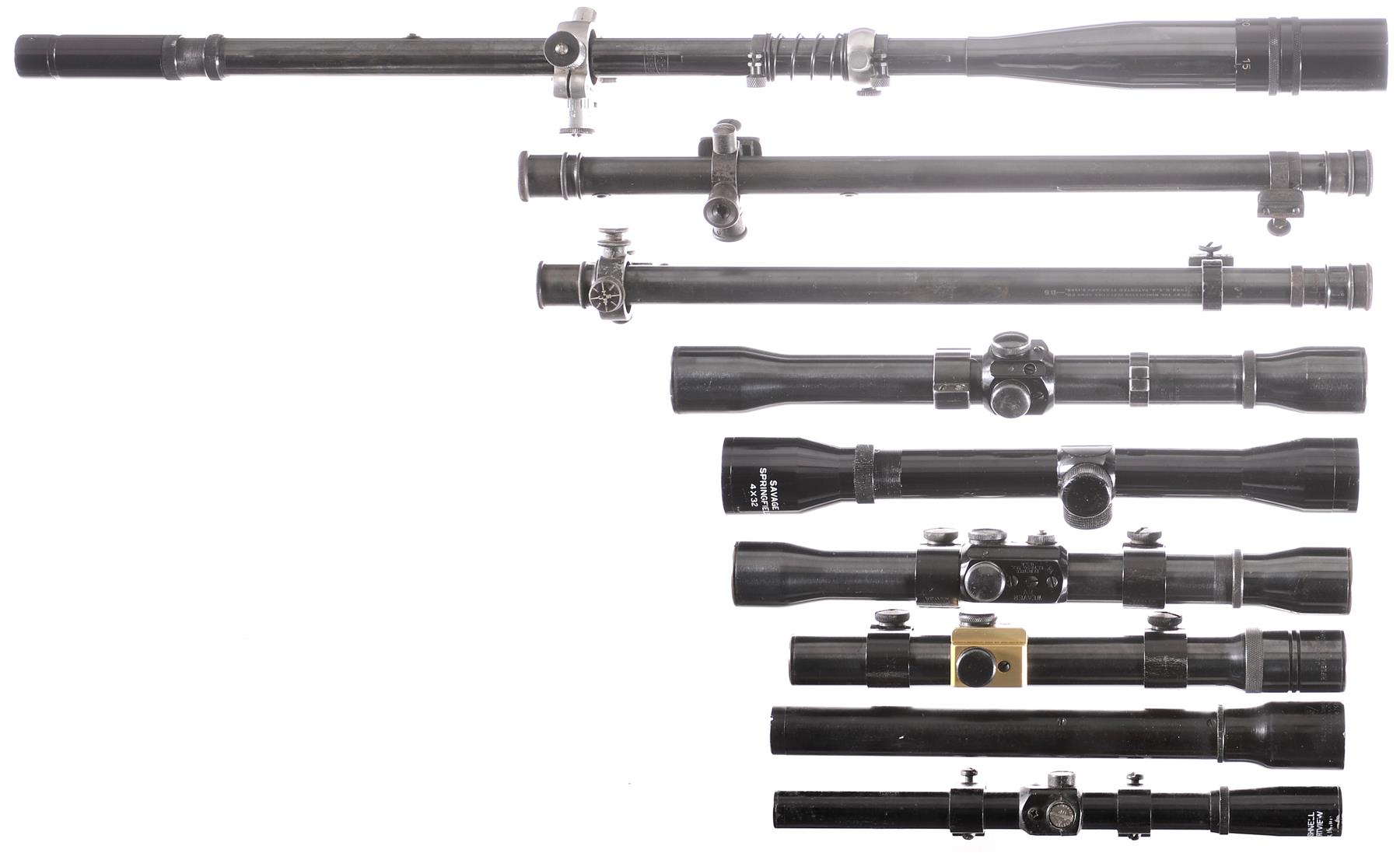 Group of Nine Long Gun Scopes | Rock Island Auction