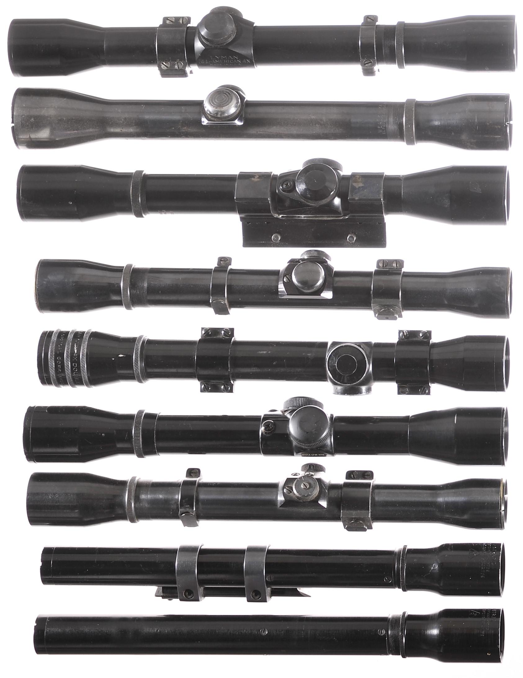 Group of Nine Long Gun Scopes | Rock Island Auction