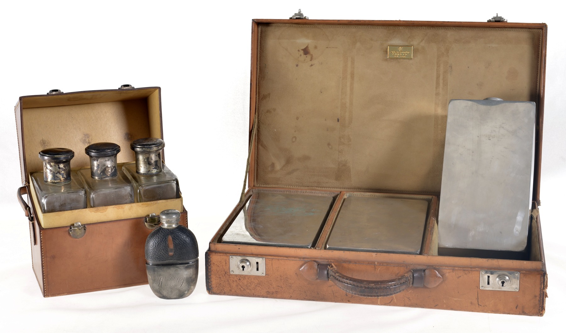 Two Prohibition Cases and One Flask | Rock Island Auction