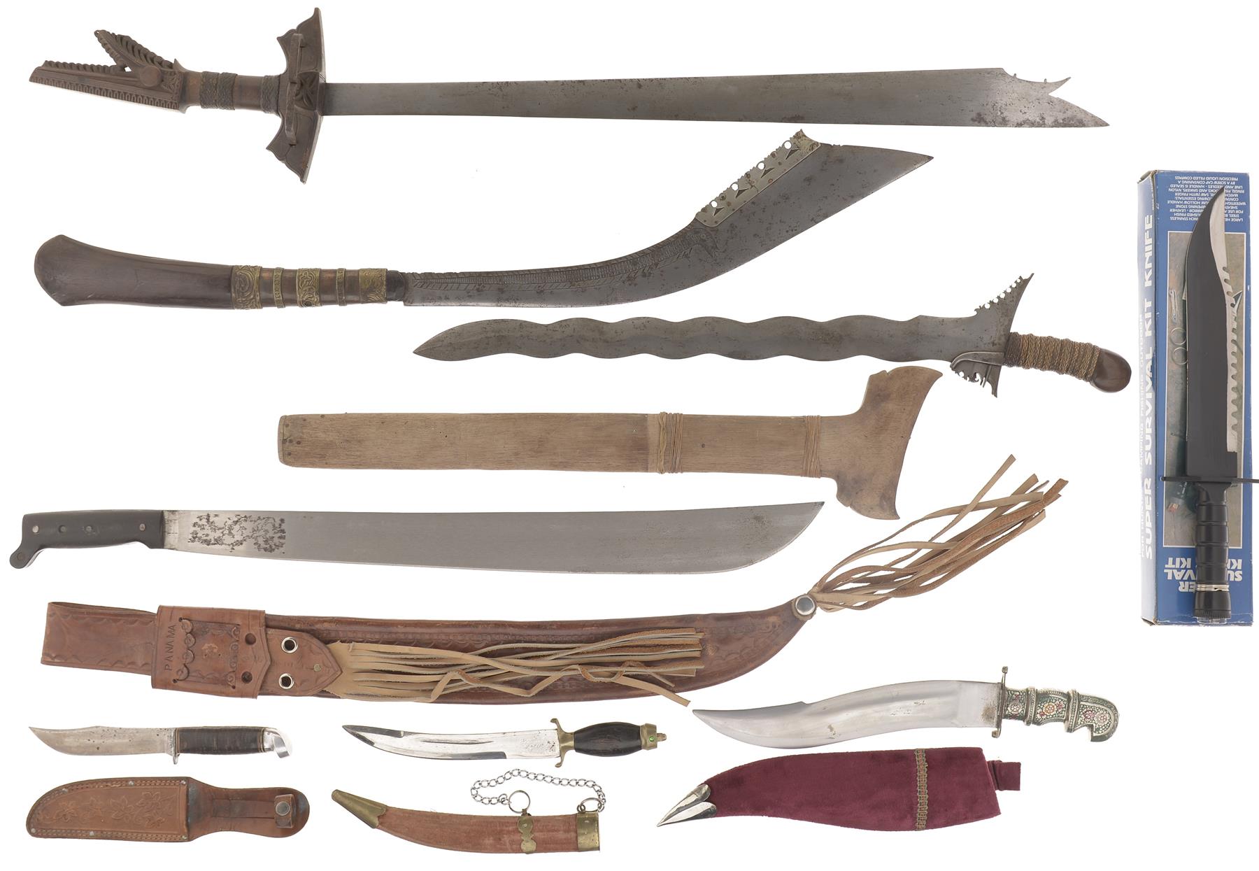 Group of Eight Edged Weapons | Rock Island Auction