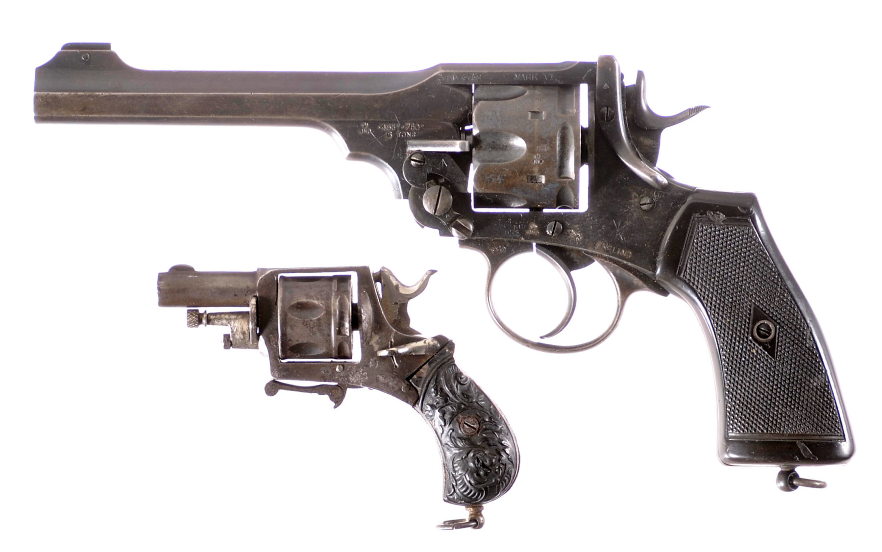Two European Double Action Revolvers | Rock Island Auction
