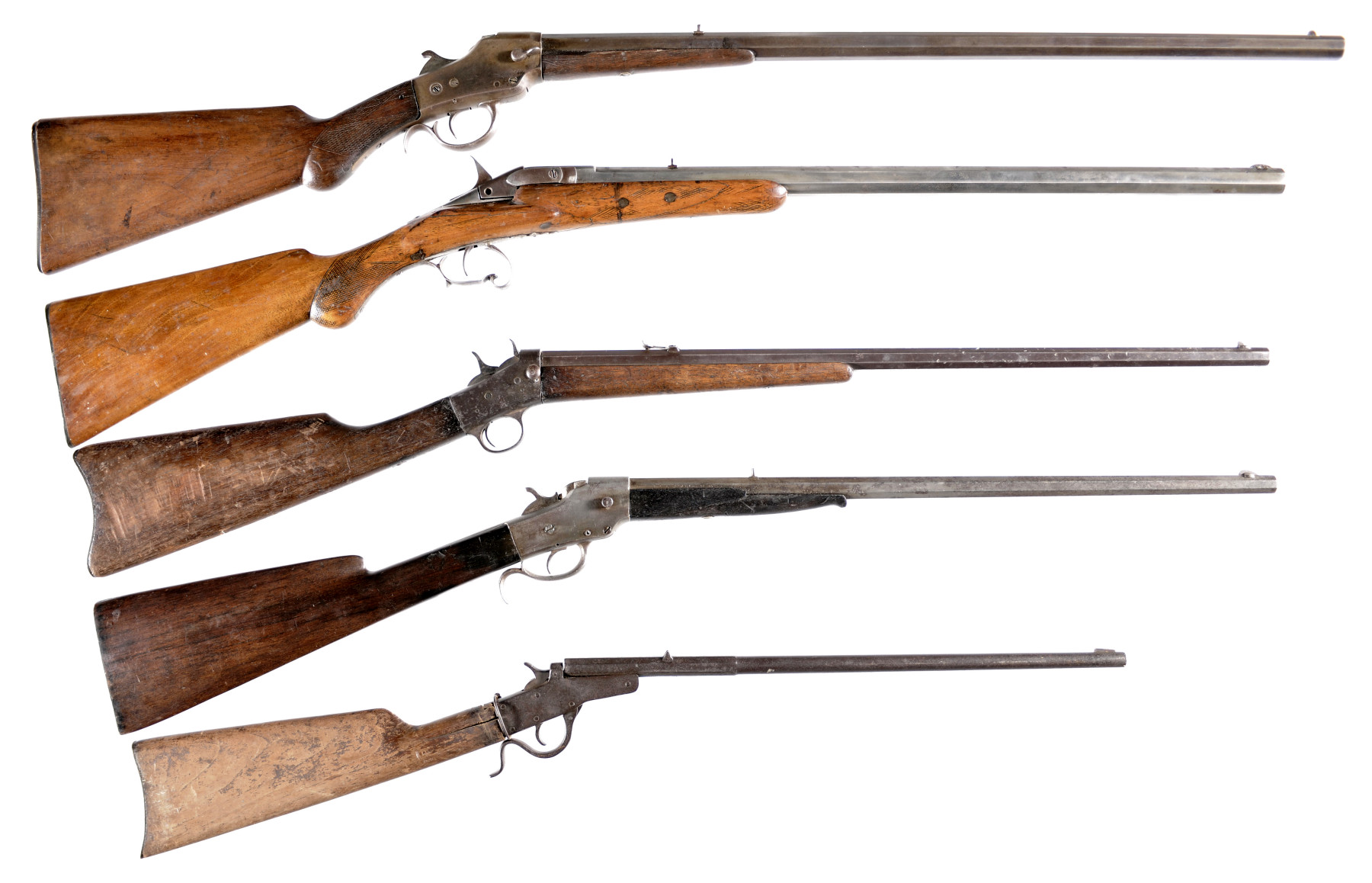 Five Single Shot Long Guns | Rock Island Auction