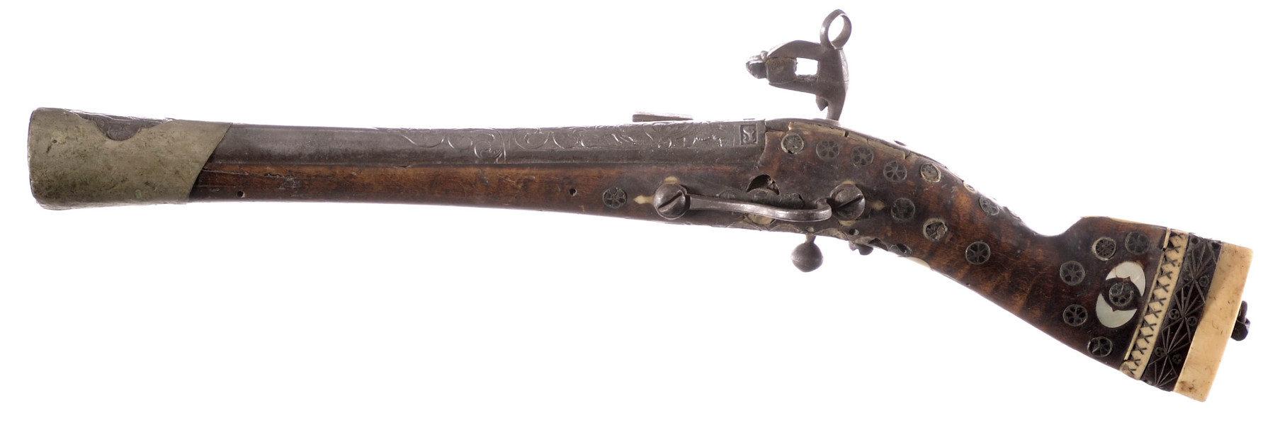 Mediterranean Style Flintlock Blunderbuss Pistol | Rock Island Auction