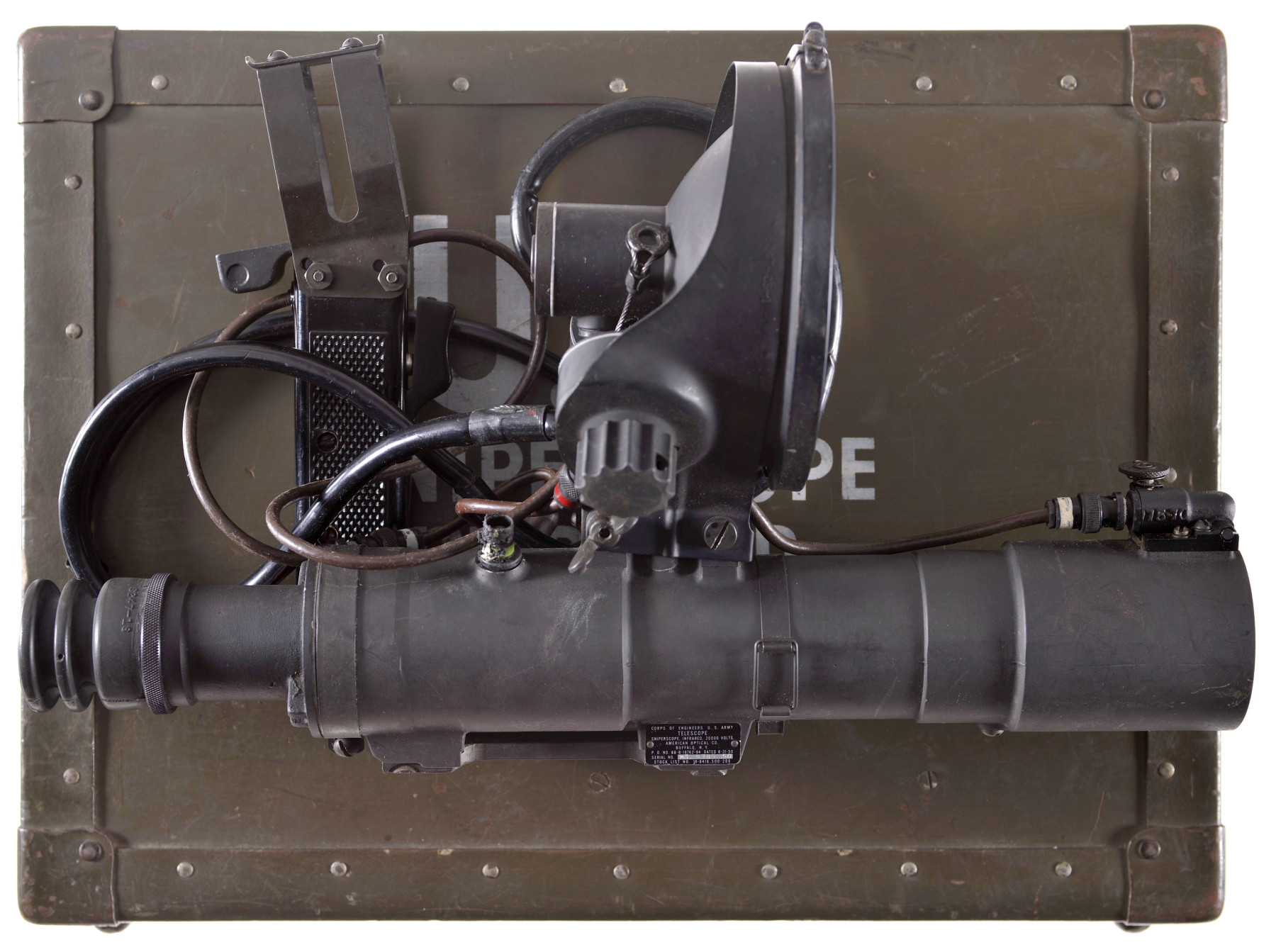 U.S. Army American Optical Co. M3 Infrared Sniperscope | Rock Island ...