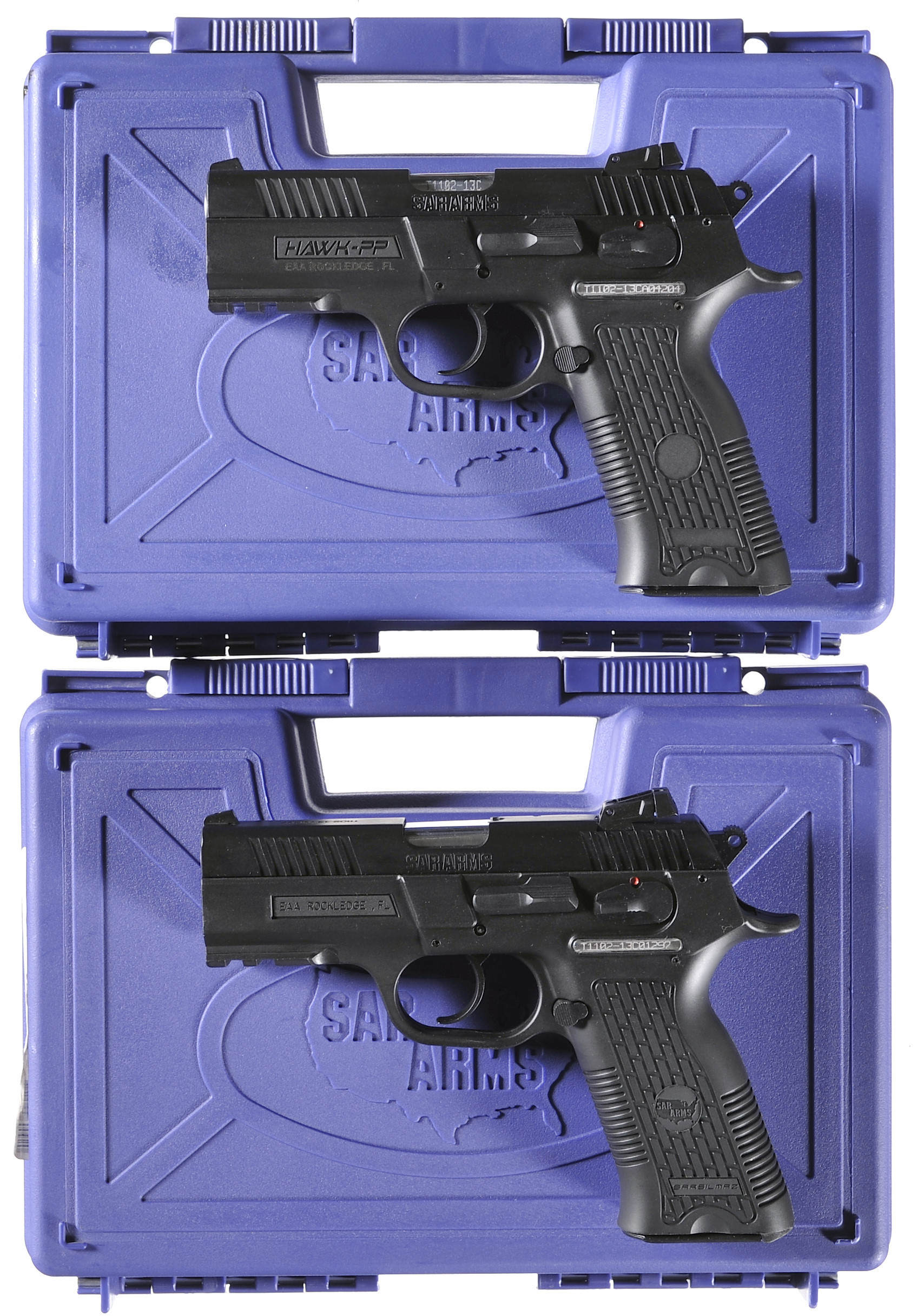 Two SAR Arms Semi-Auotmatic Handguns -A) SAR Model SARK2P Pistol | Rock ...