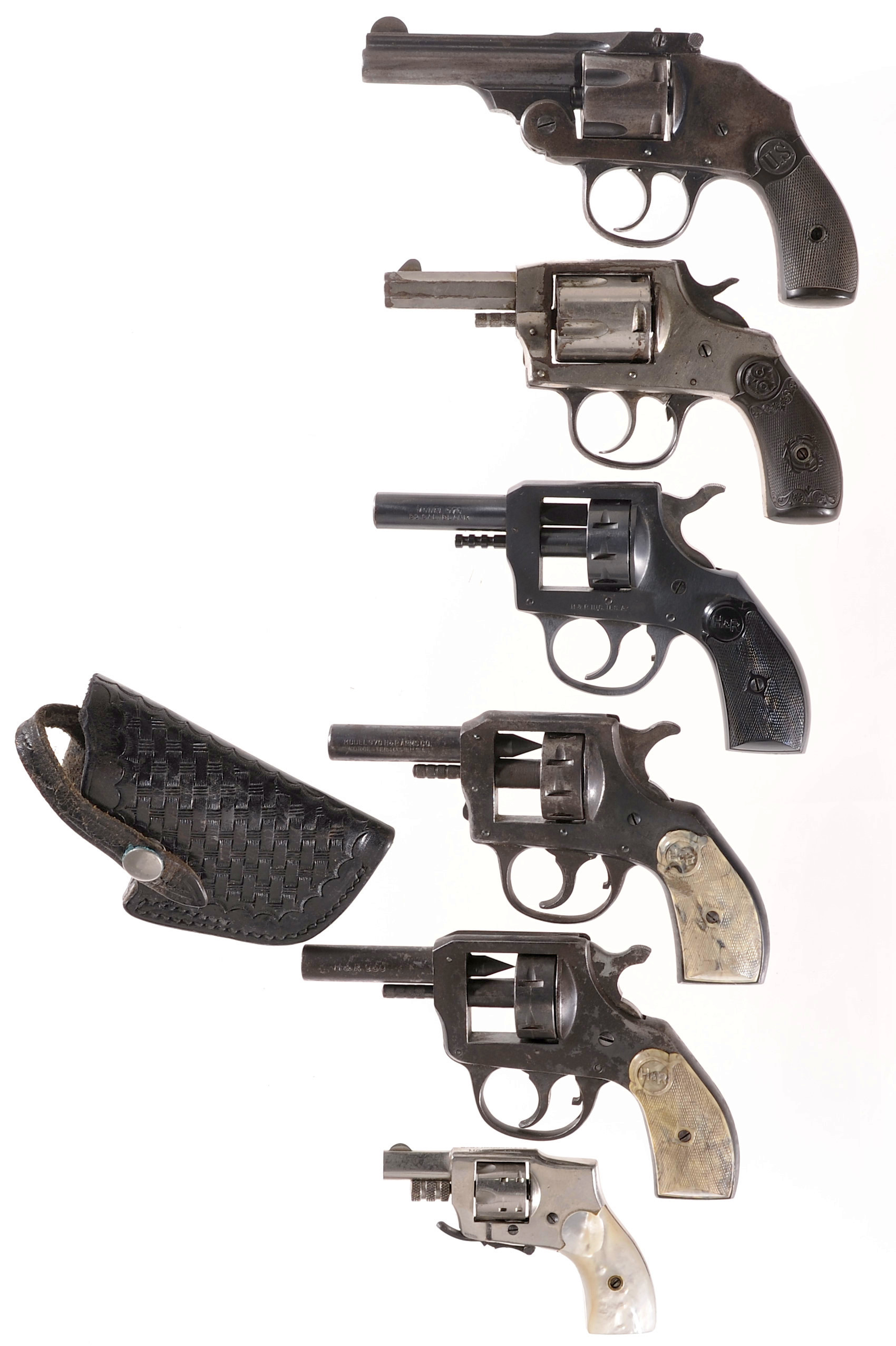Six Double Action Revolvers -A) U.S. Revolver Co. Top Break Revo | Rock ...