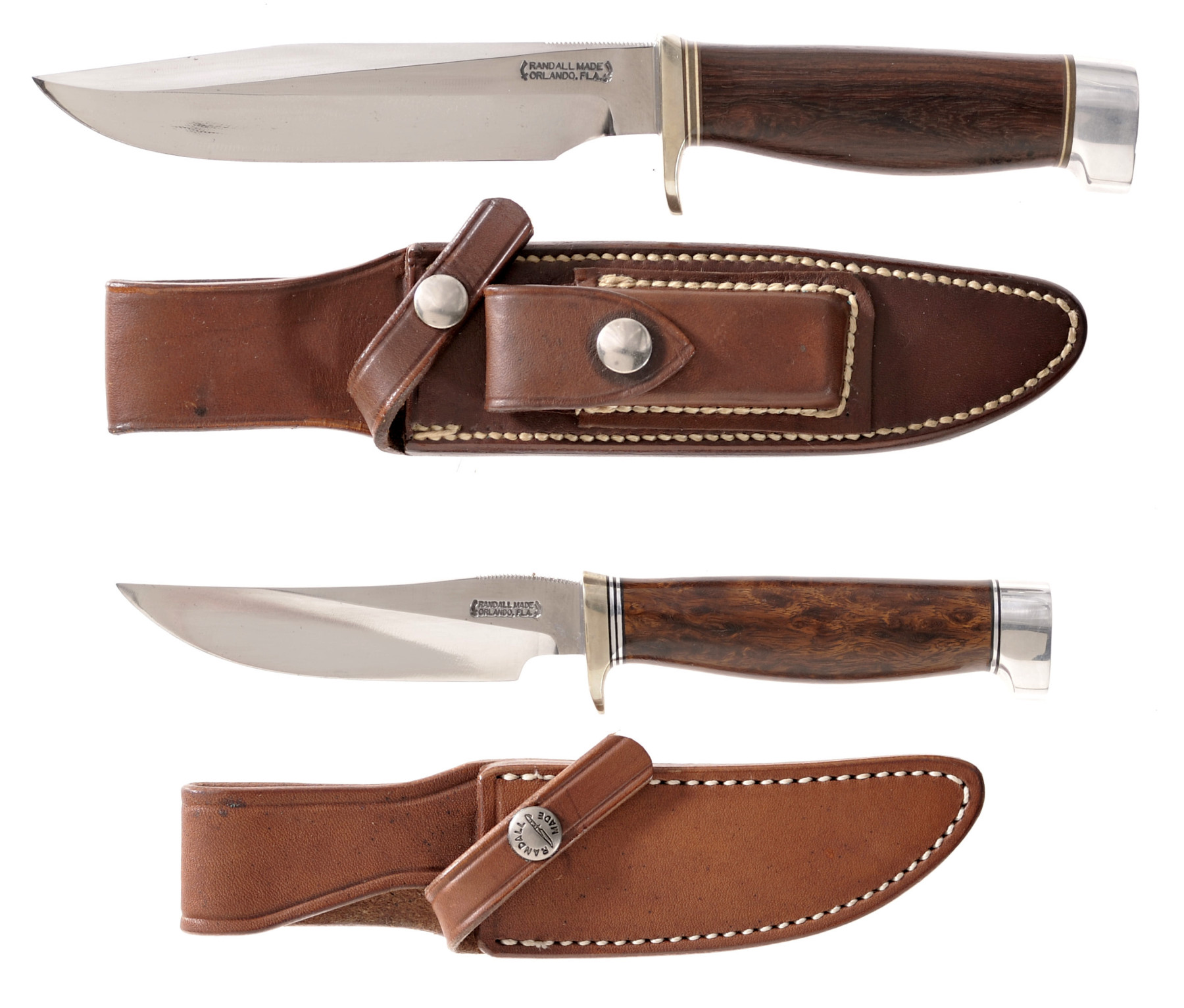 Two Randall Knives With Sheaths Rock Island Auction