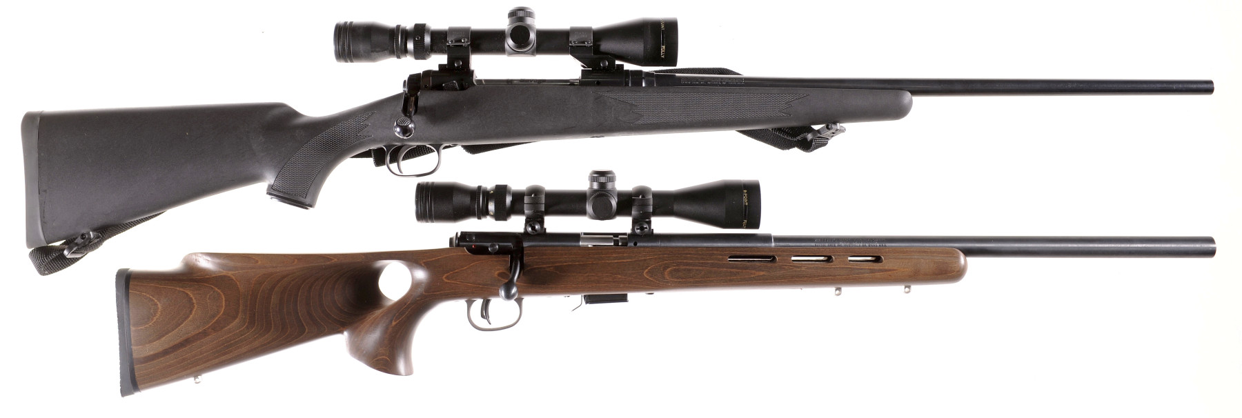 Two Savage Bolt Action Rifles with Scopes | Rock Island Auction