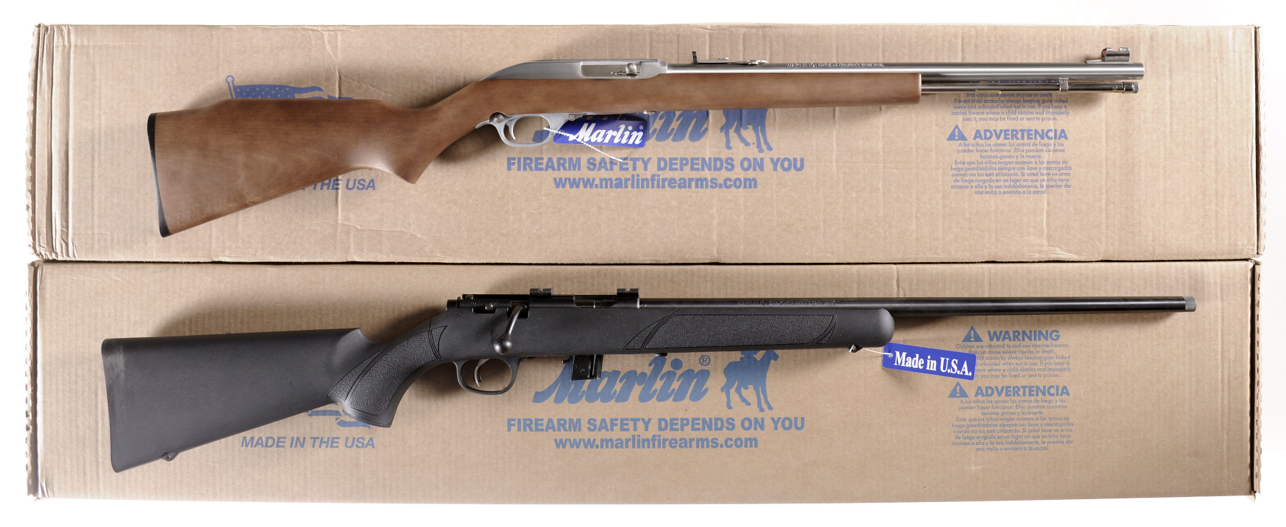 Two Marlin Rifles with Boxes | Rock Island Auction