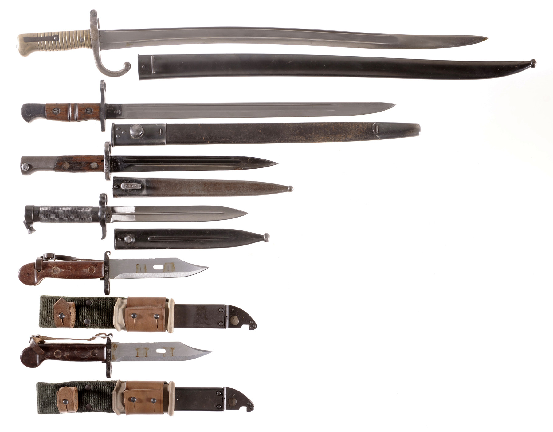 Six Assorted Military Style Bayonets | Rock Island Auction