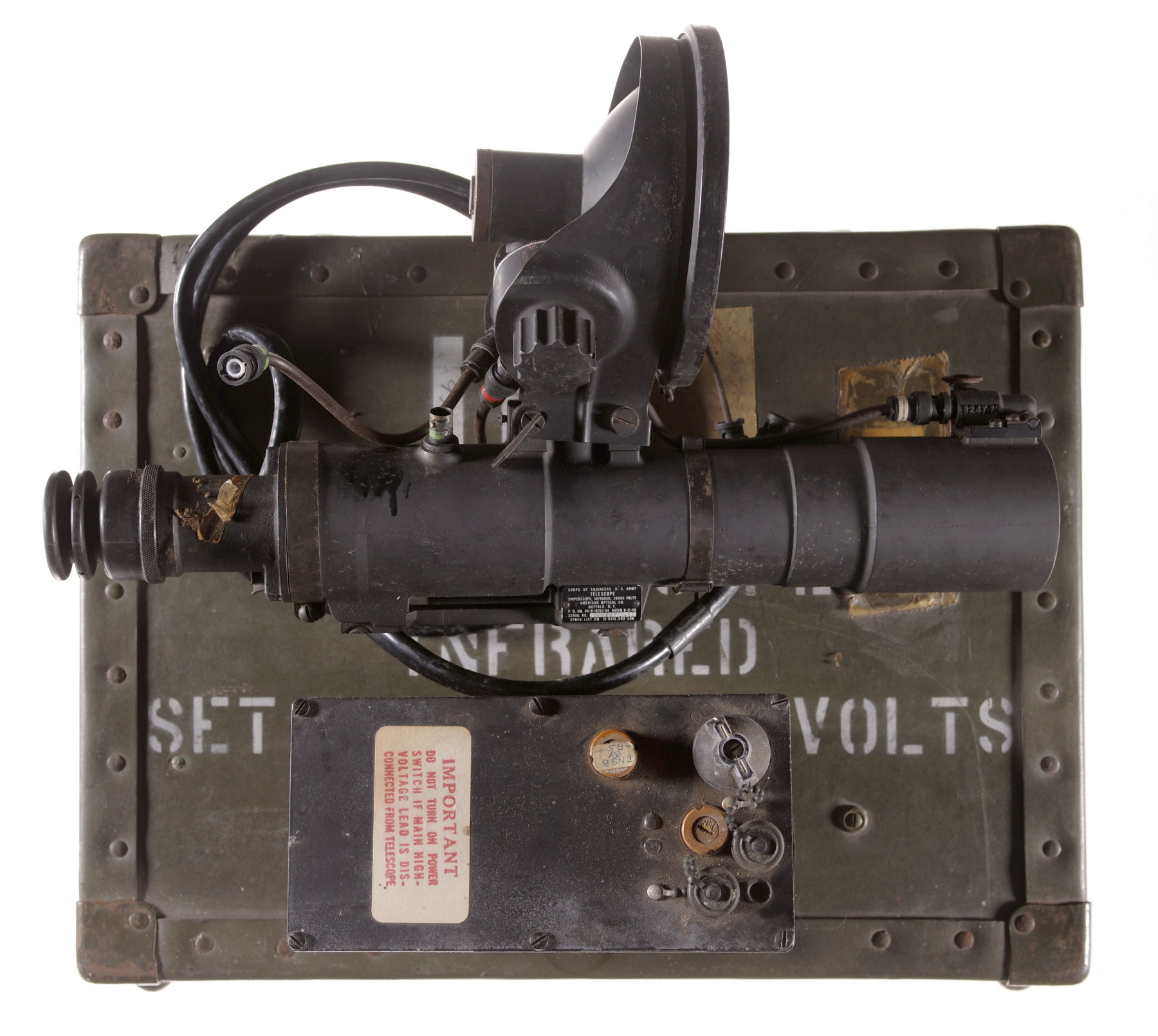 M3 Infrared Sniperscope with Chest and Accessories | Rock Island Auction