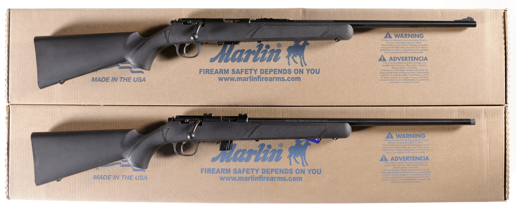 Two Marlin Model XT-22 Bolt Action Rifles with Boxes | Rock Island Auction