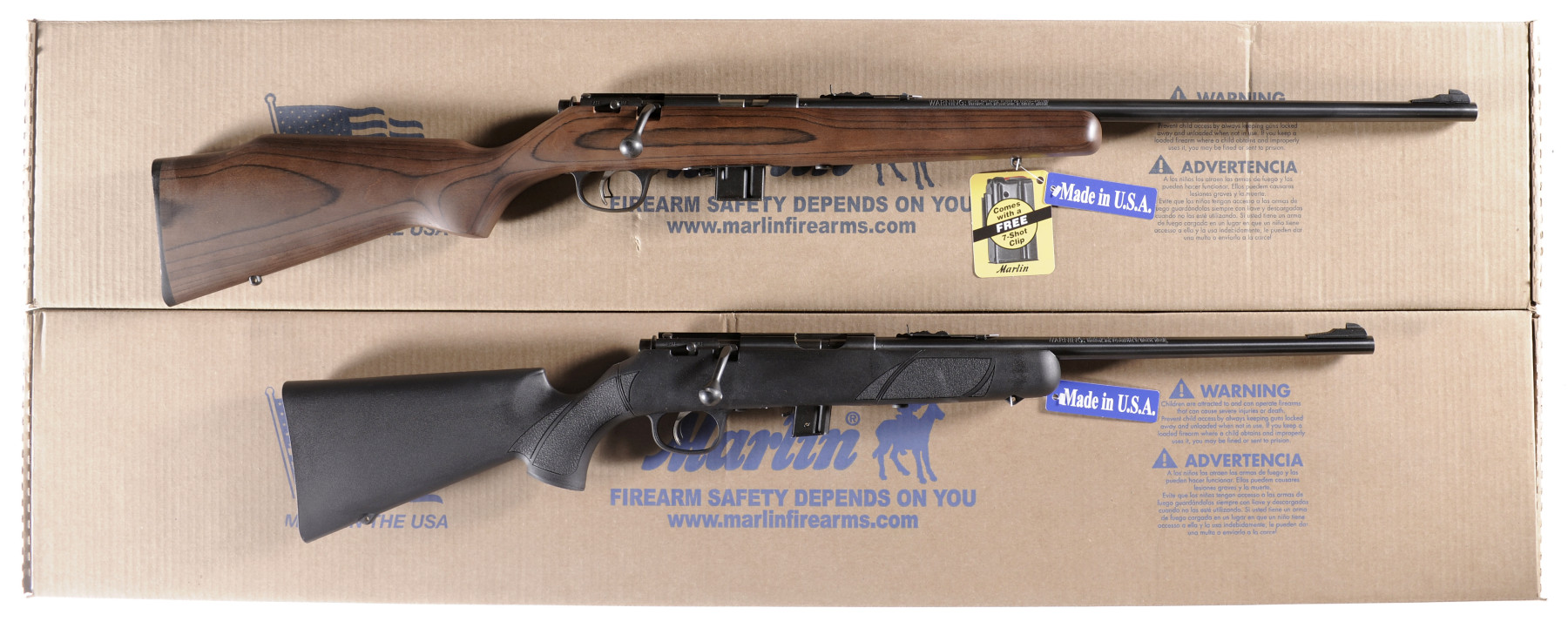 Two Marlin Model XT-22 Bolt Action Rifles with Boxes | Rock Island Auction