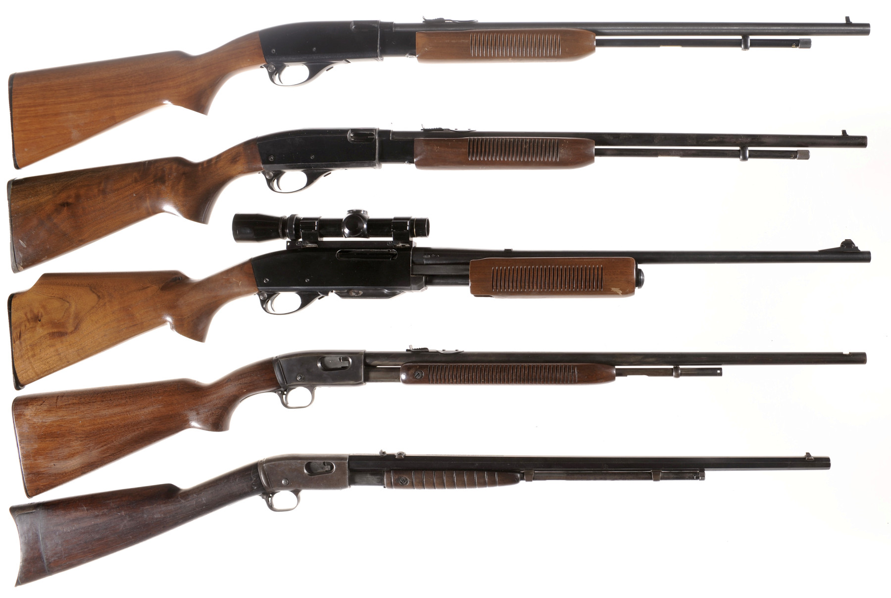 Five Remington Slide Action Rifles | Rock Island Auction