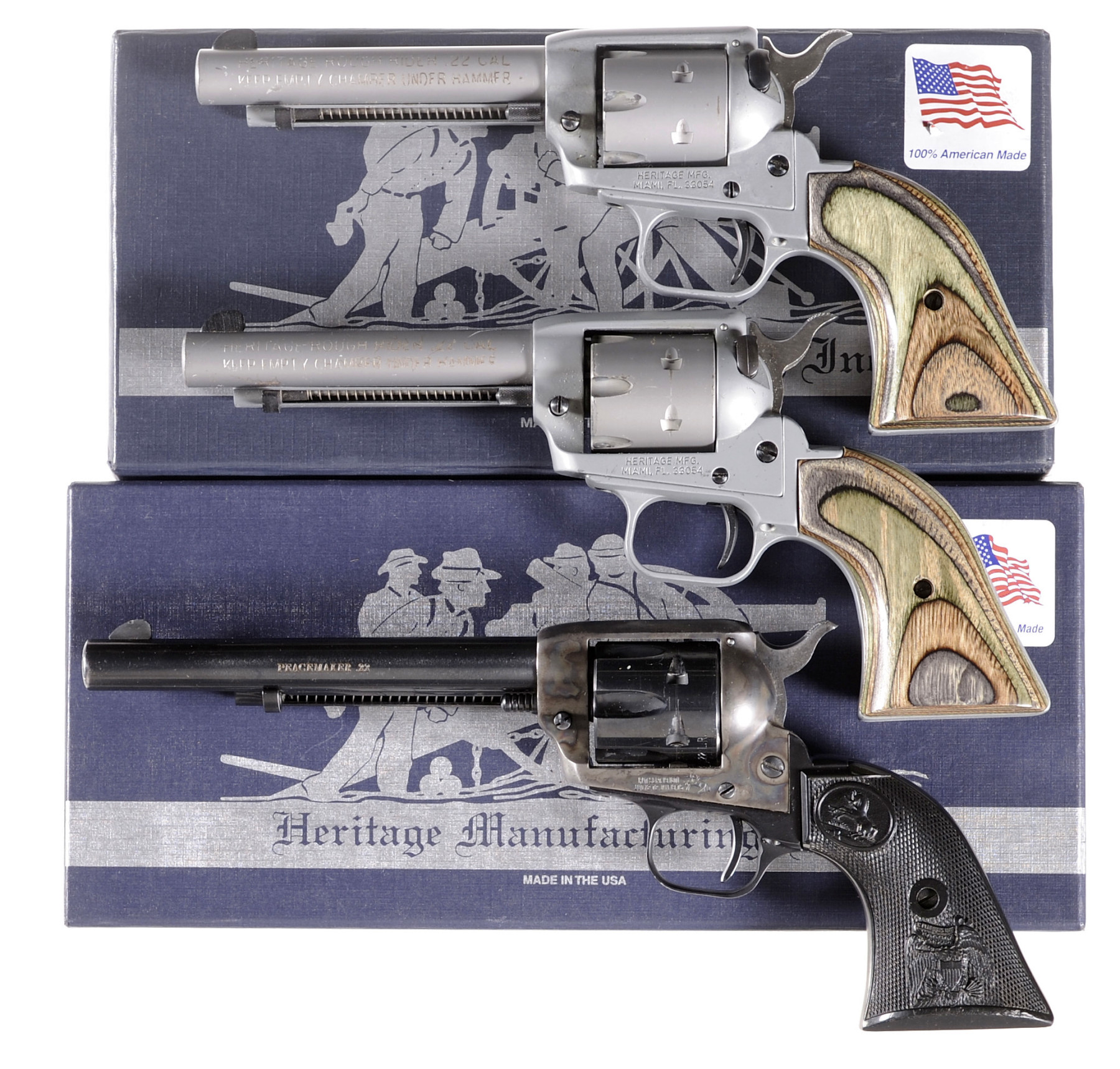Three Single Action Revolvers | Rock Island Auction