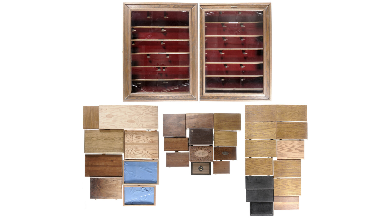 Twenty-Nine Custom Boxes and Three Display Cases | Rock Island Auction
