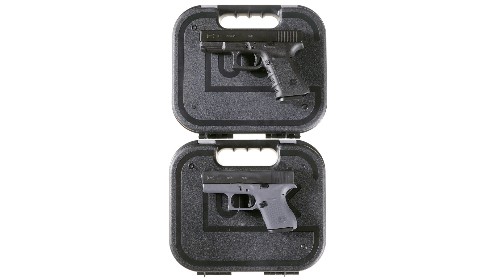 Two Glock Semi-Automatic Pistols w/ Cases | Rock Island Auction