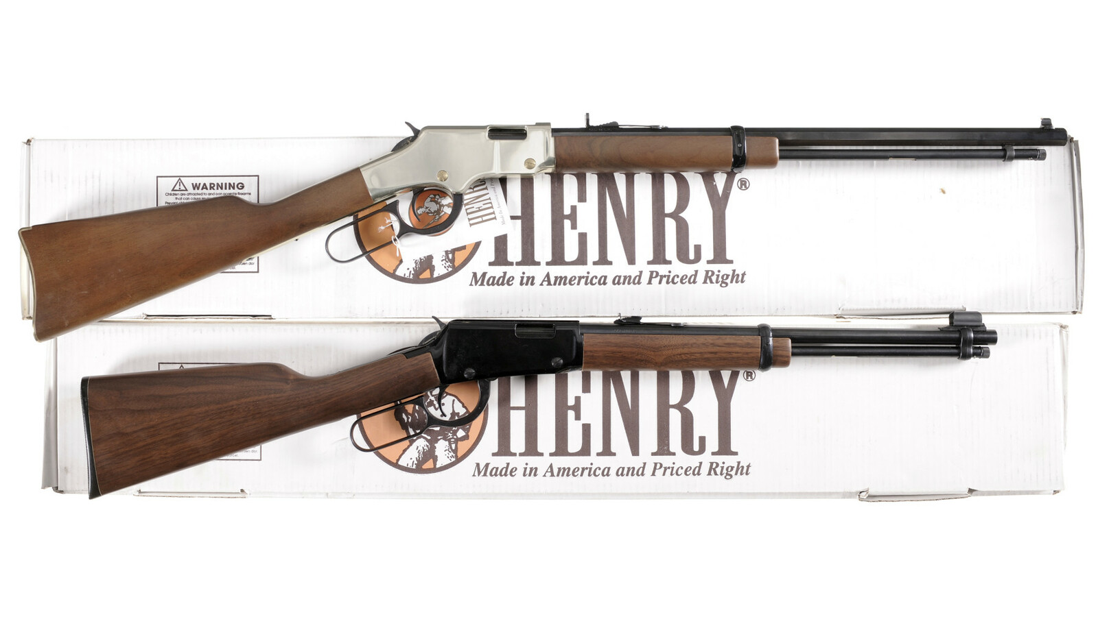 Two Henry Repeating Arms Lever Action Long Guns w/ Boxes | Rock Island ...
