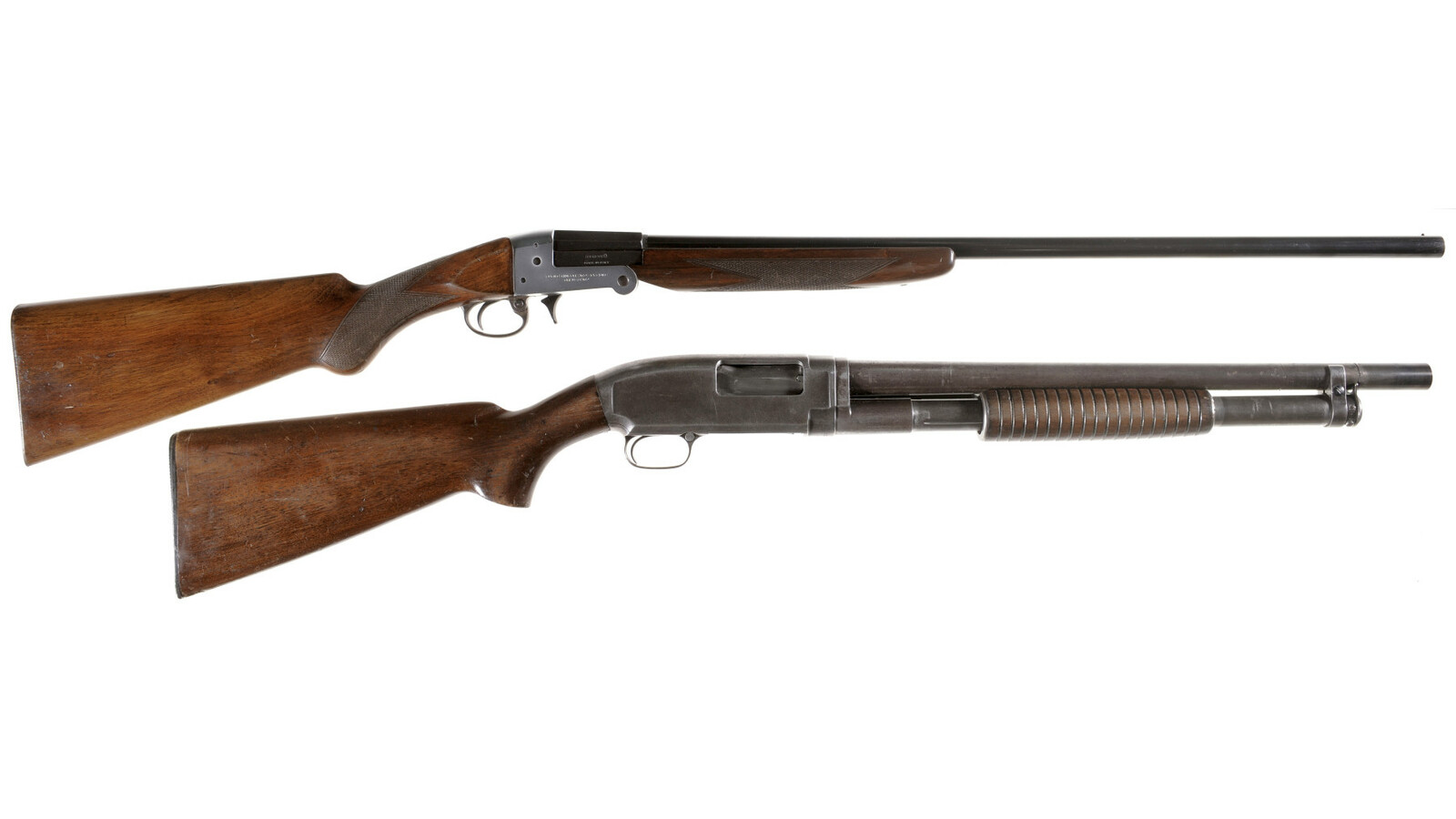 Two Shotguns -A) Beretta Monobloc Single Shot Folding Shotgun | Rock ...