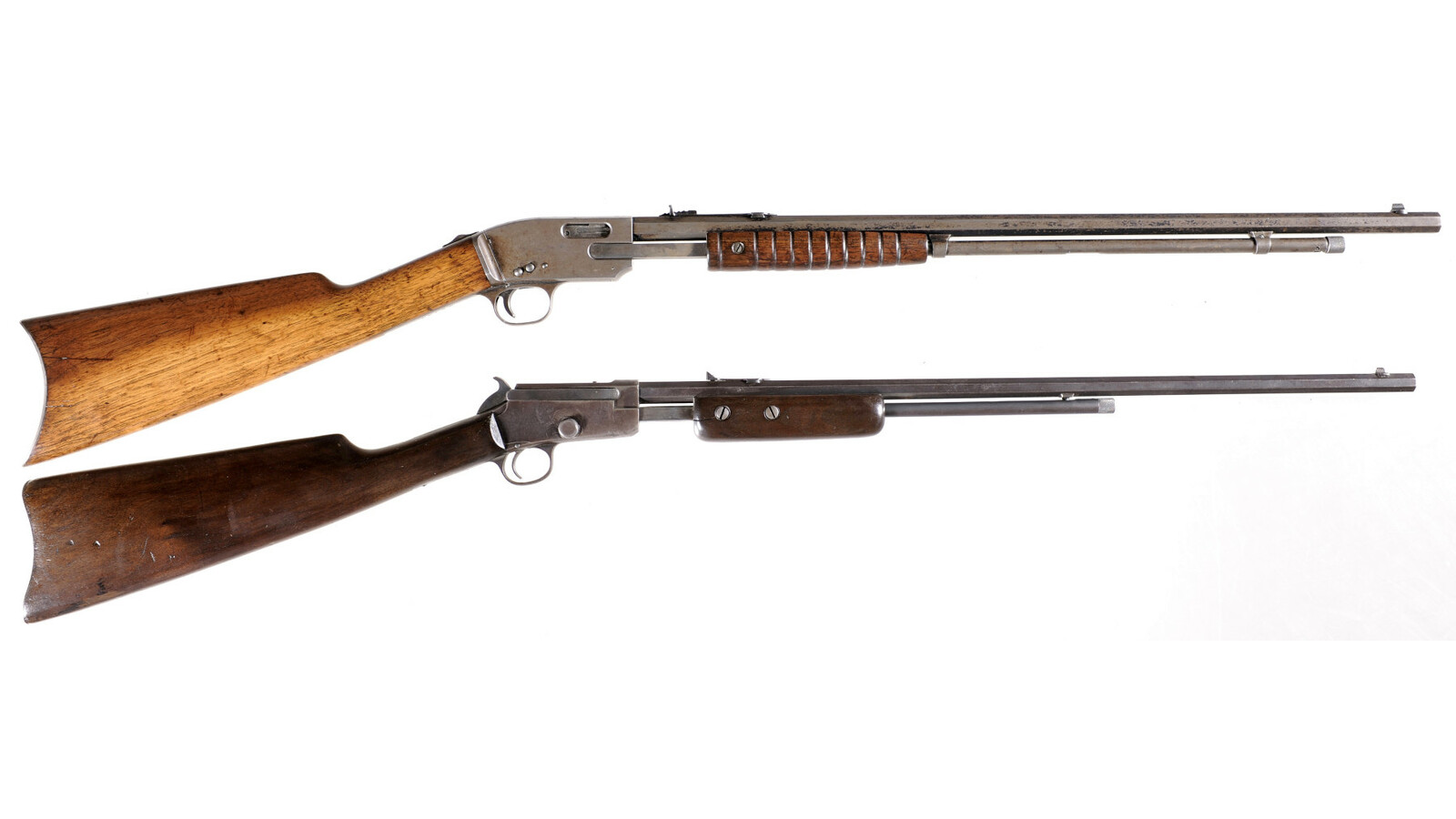 Two Slide Action Rifles -A) Meriden Model 15 Rifle | Rock Island Auction