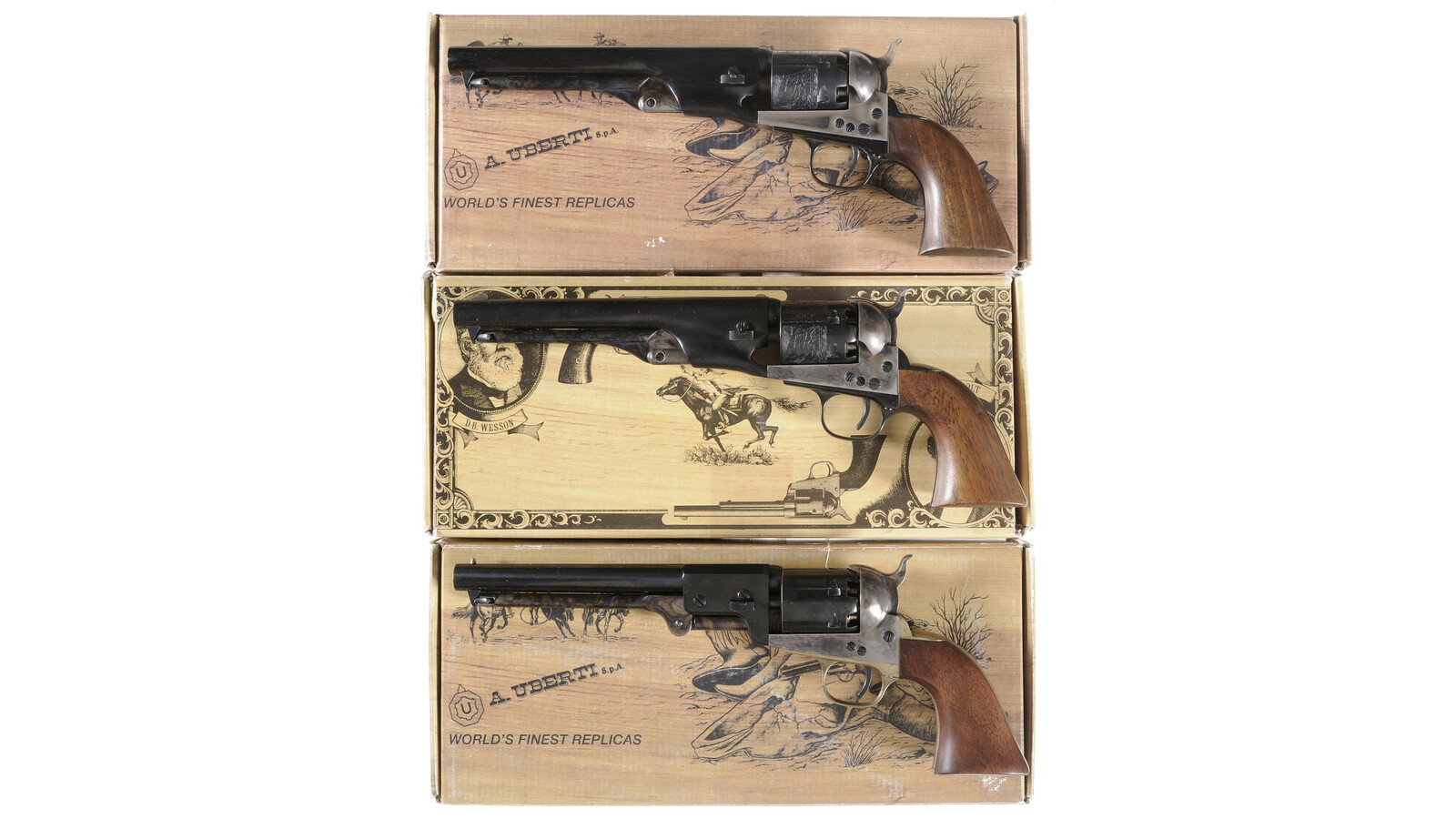 Three Modern Percussion Revolvers w/ Boxes | Rock Island Auction